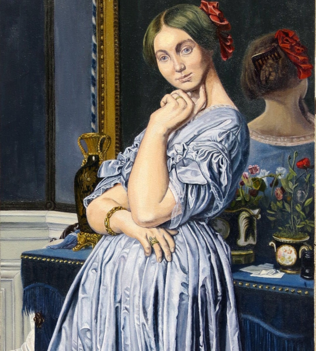 French Neoclassical Art Old Masters Reproduction Oil Painting on Canvas ...