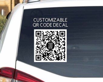 Qr Code Decal for Car | Etsy