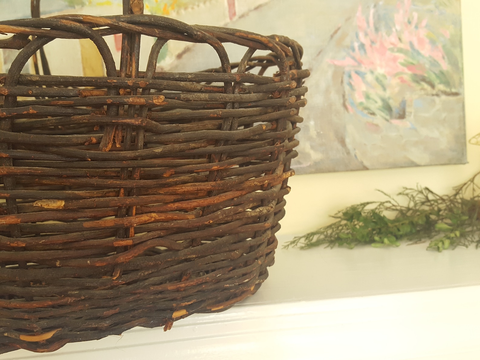 Handwoven Grapevine Basket Medium-large Size - Etsy