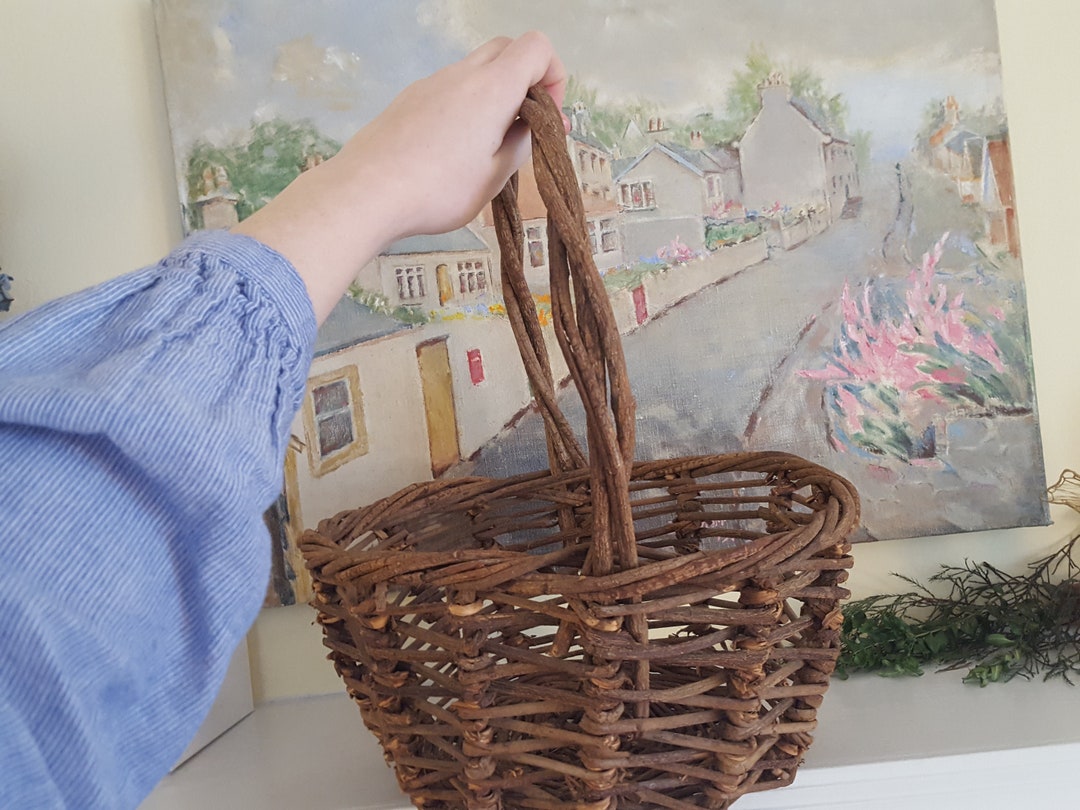 Handwoven Open Weave Grapevine Basket: 20% Off. Medium-large Size ...