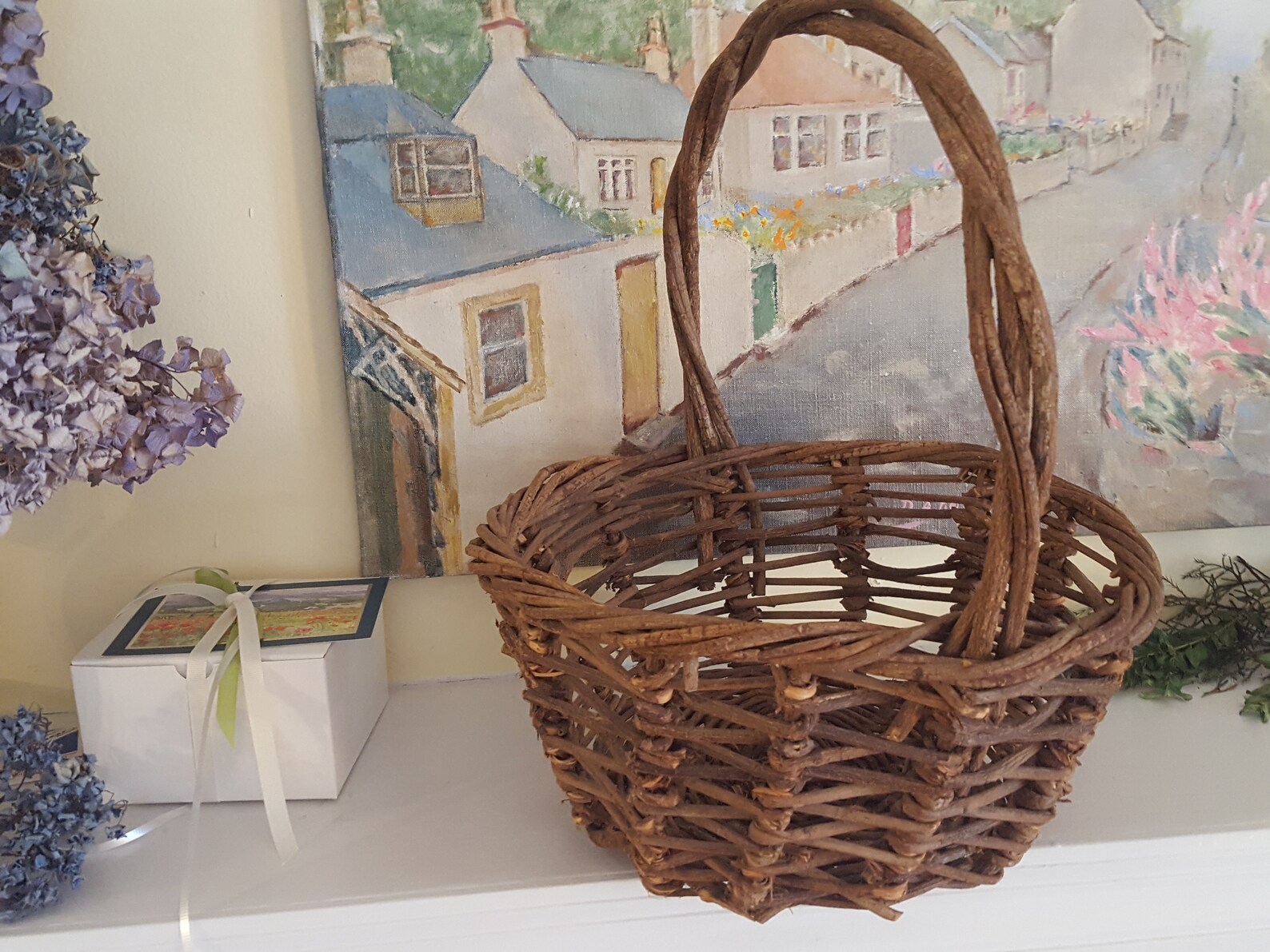 Handwoven Open Weave Grapevine Basket: 20% Off. Medium-large Size ...