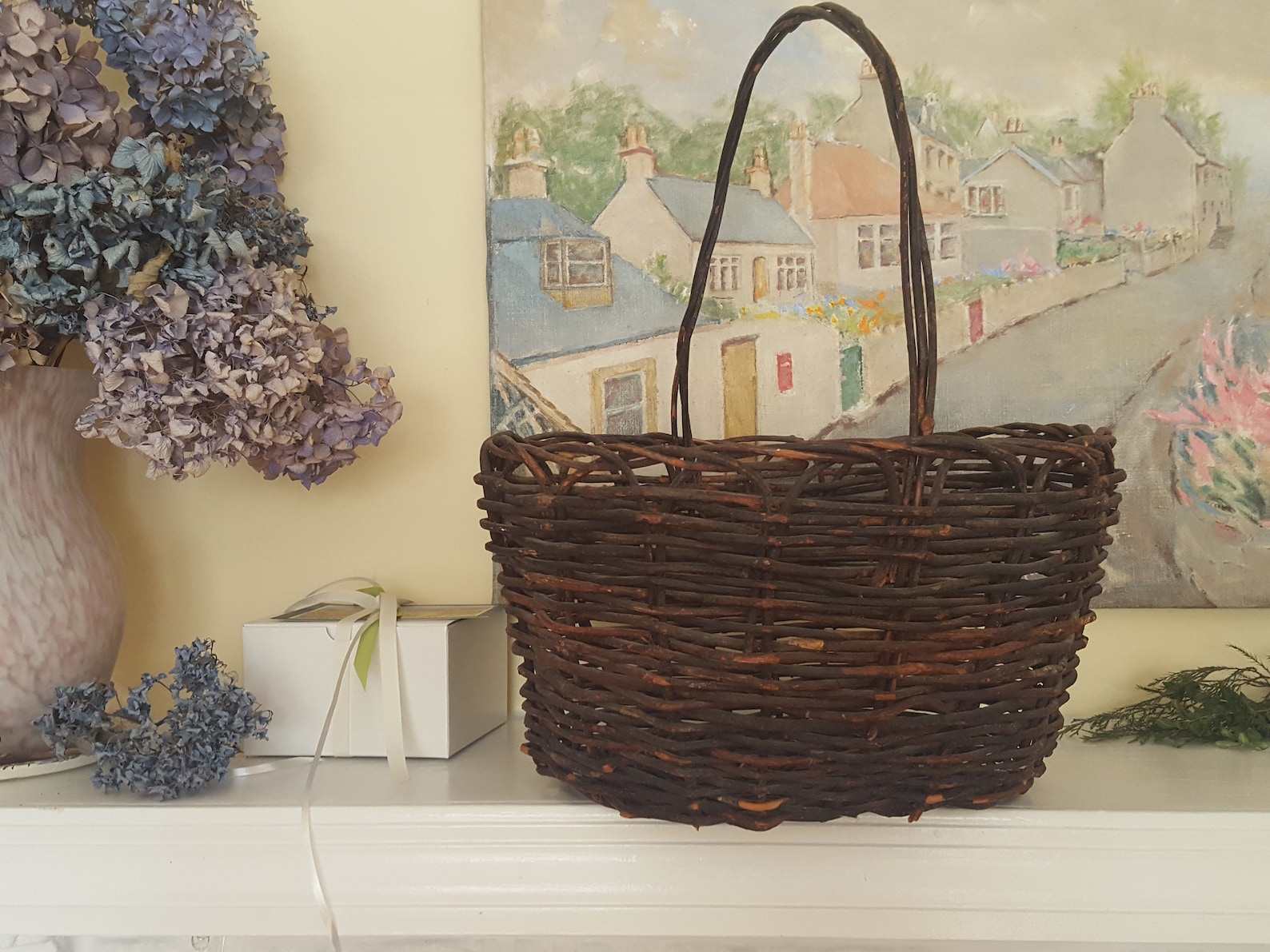 Handwoven Grapevine Basket, Medium-large Size - Etsy