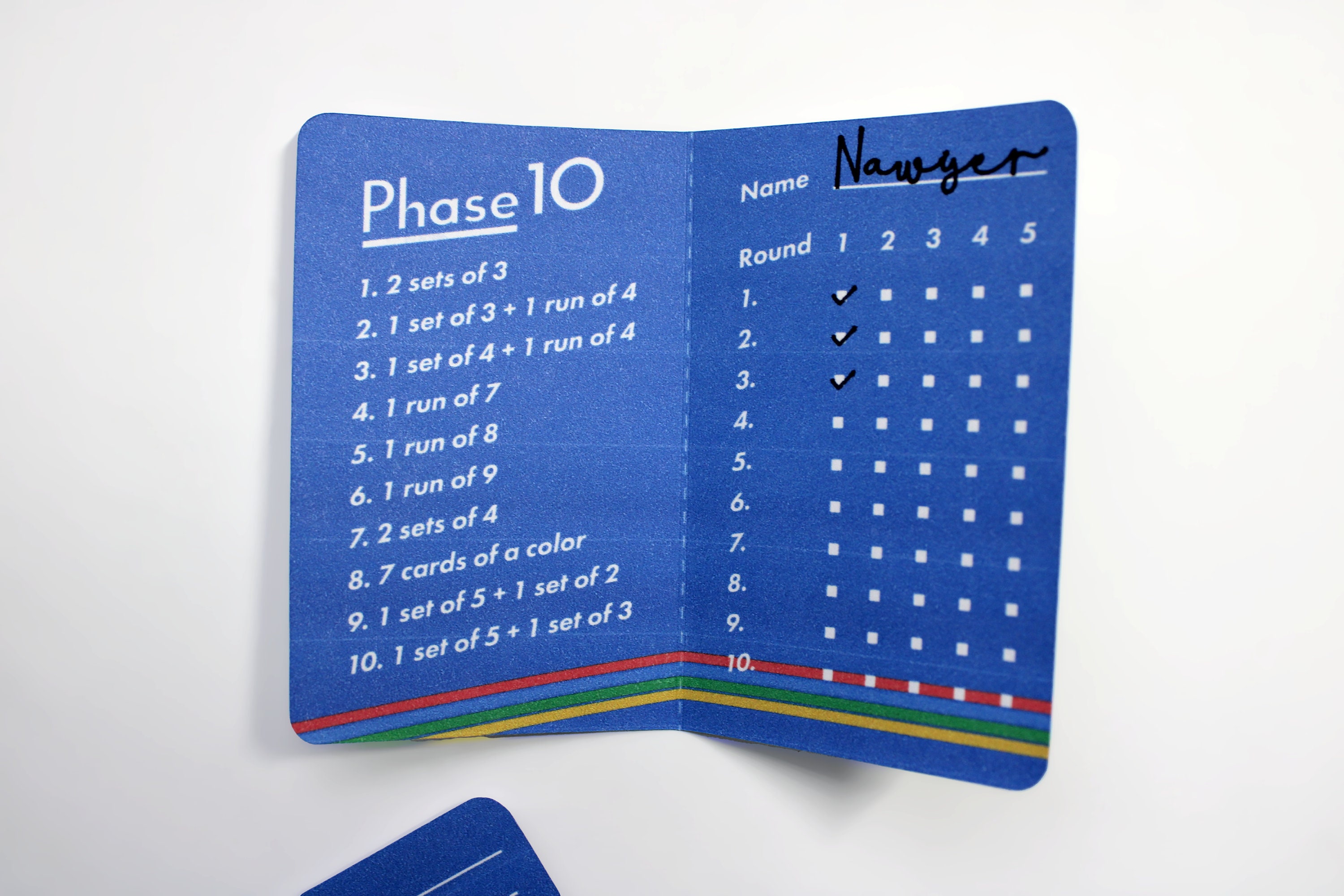 Phase 10 Score Card and Book - Etsy