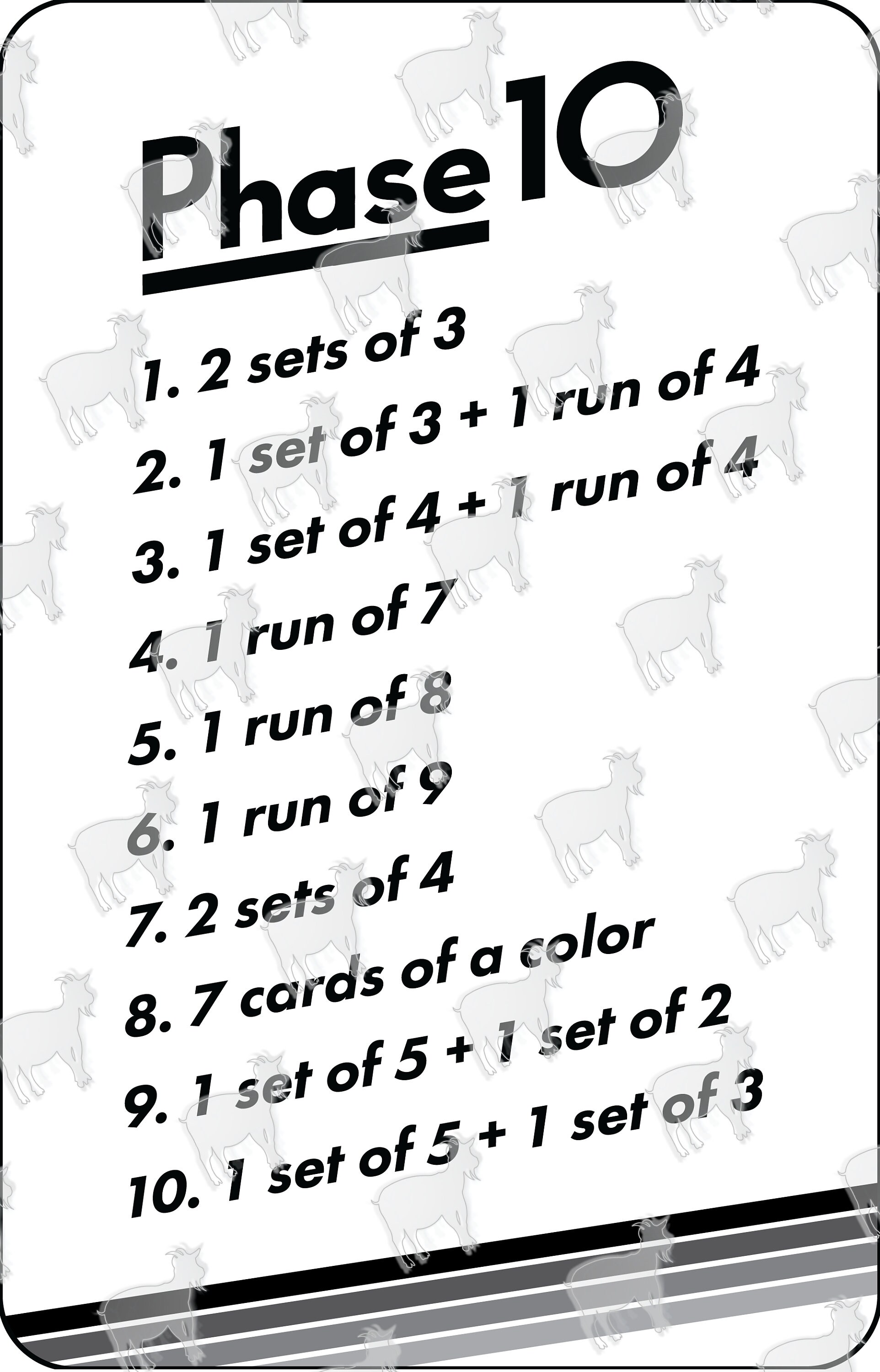 Phase 10 Score Card and Book - Etsy