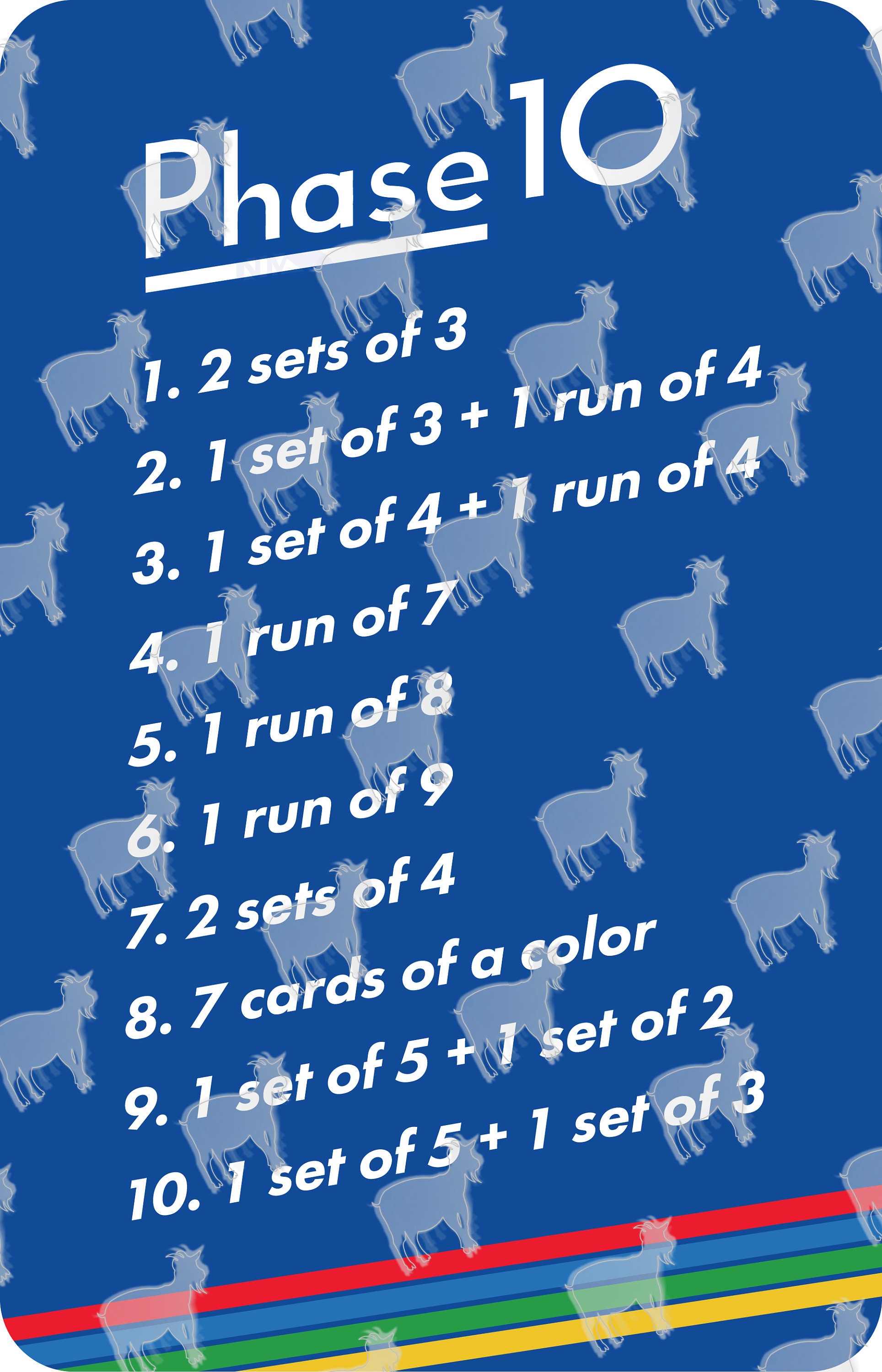 Phase 10 Score Card and Book - Etsy