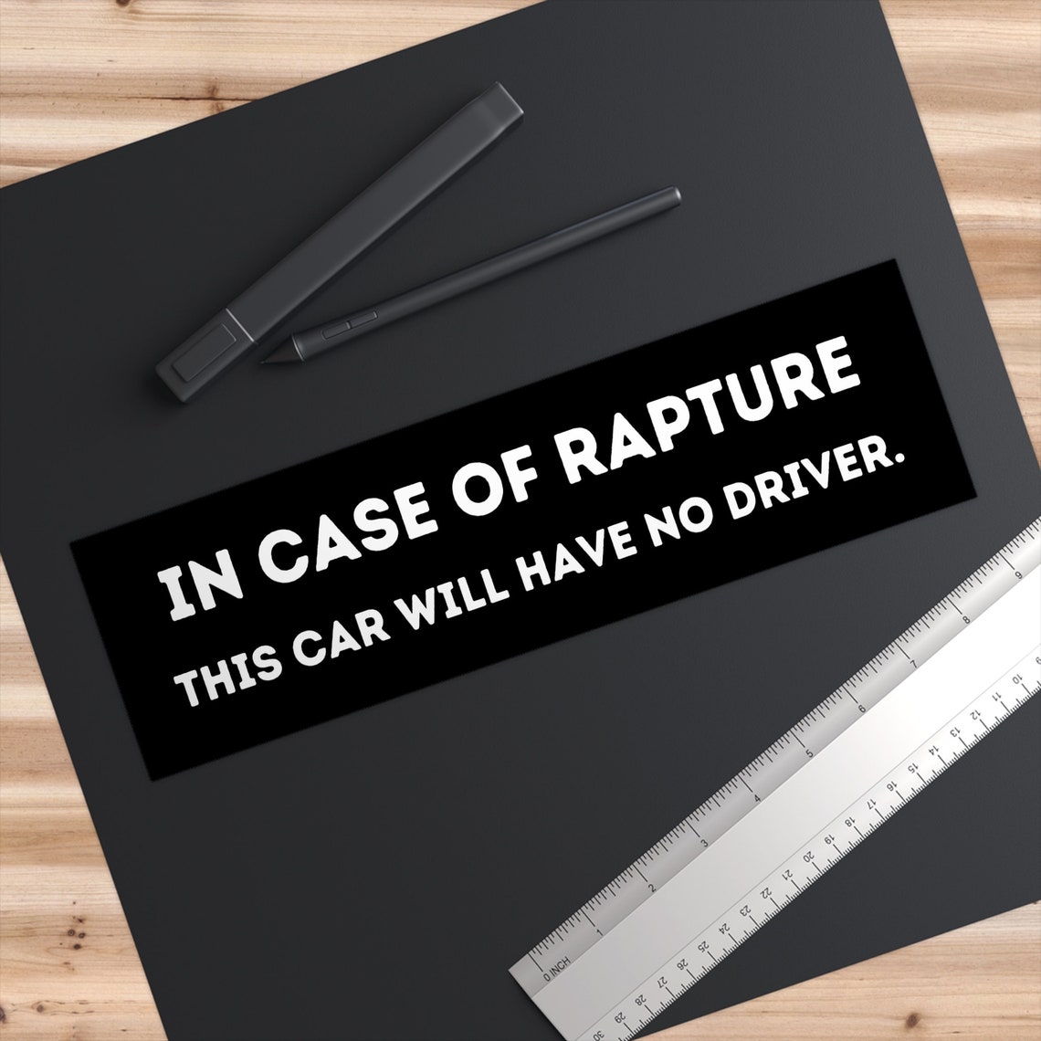 Rapture Joke Bumper Sticker, Funny Bumper Stickers, Faith Based Bumper ...