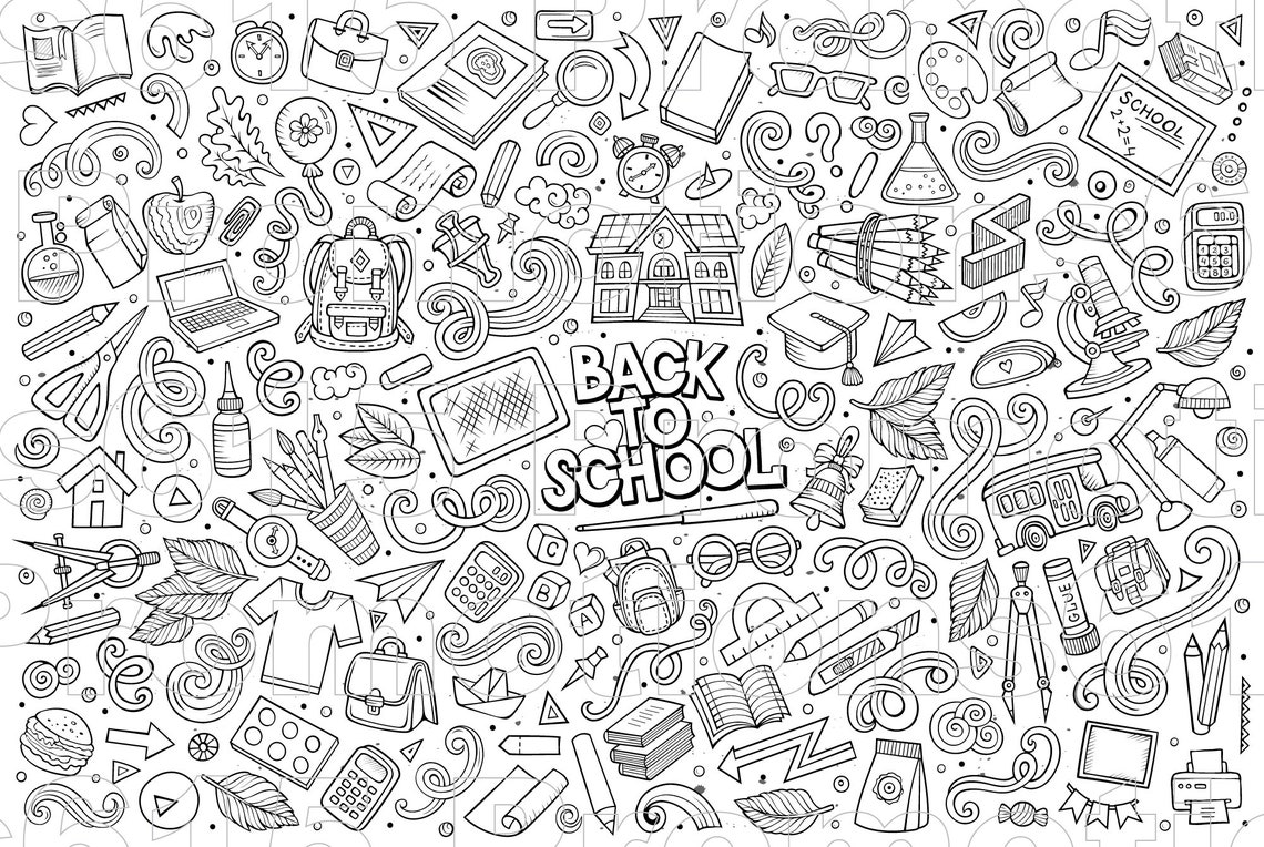 24 X 36 Large Coloring Poster Back to School - Etsy
