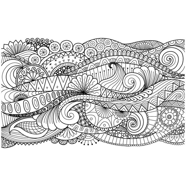Large Adult Coloring Posters Detailed - Etsy