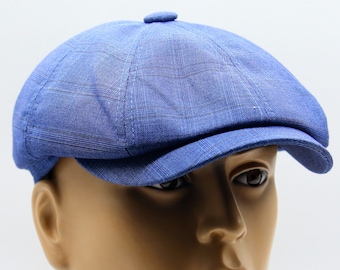 Blue Newsboy Cap - Etsy