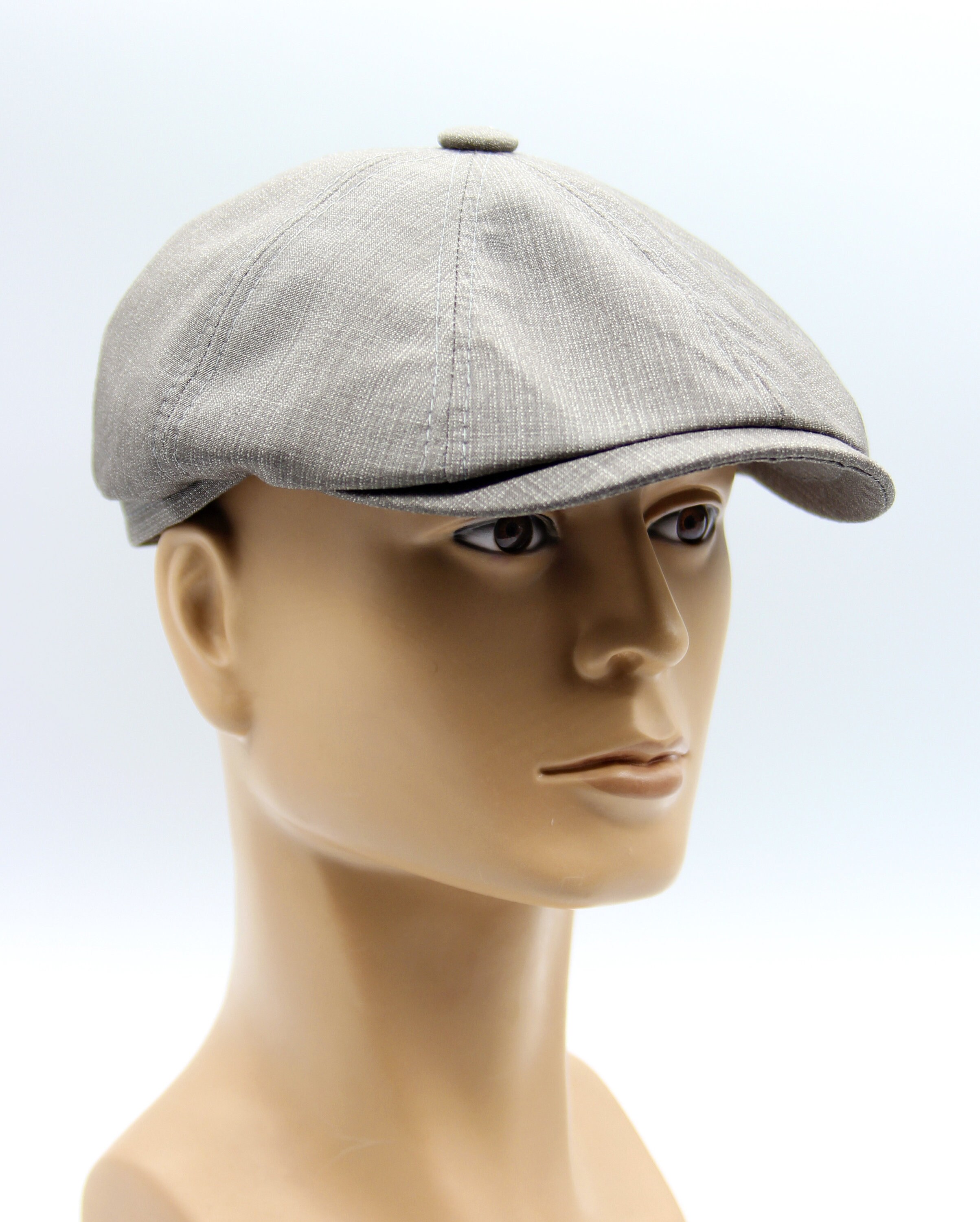 Summer Newsboy Hat Trendy Men's Cotton Cap - Etsy
