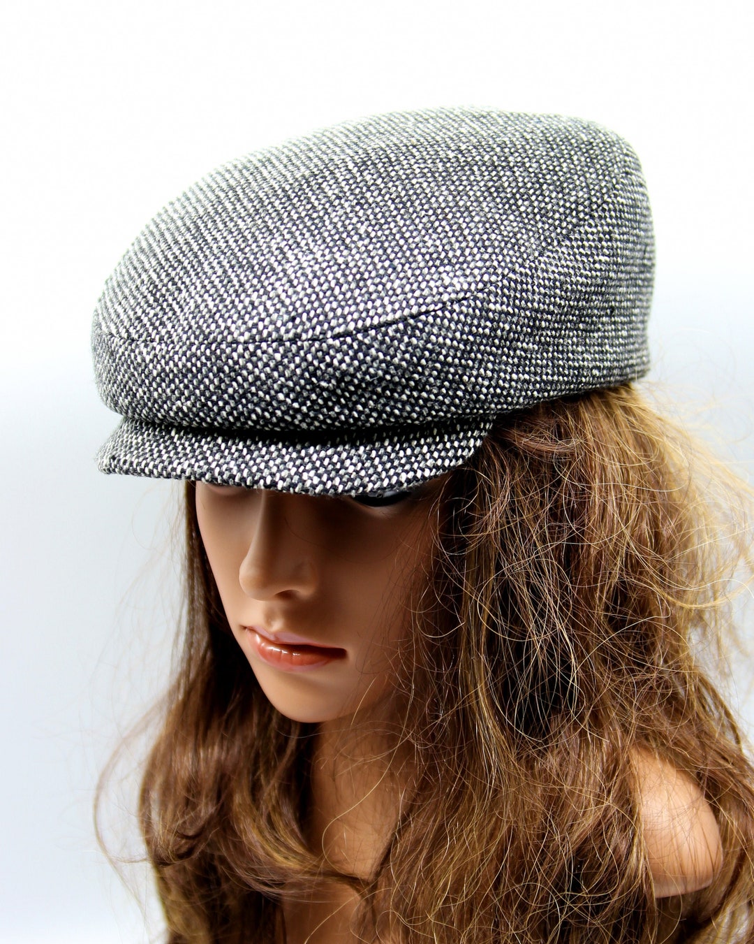 Slouchy Newsboy Women's Hat Top Baker Boy Paperboy Cap Grey - Etsy