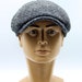 Men's Wool Tweed Newsboy Cap Grey. - Etsy
