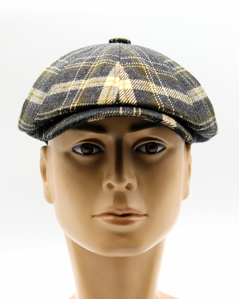 Mens Newsboy Cap Baker Boy Hat Brown. - Etsy