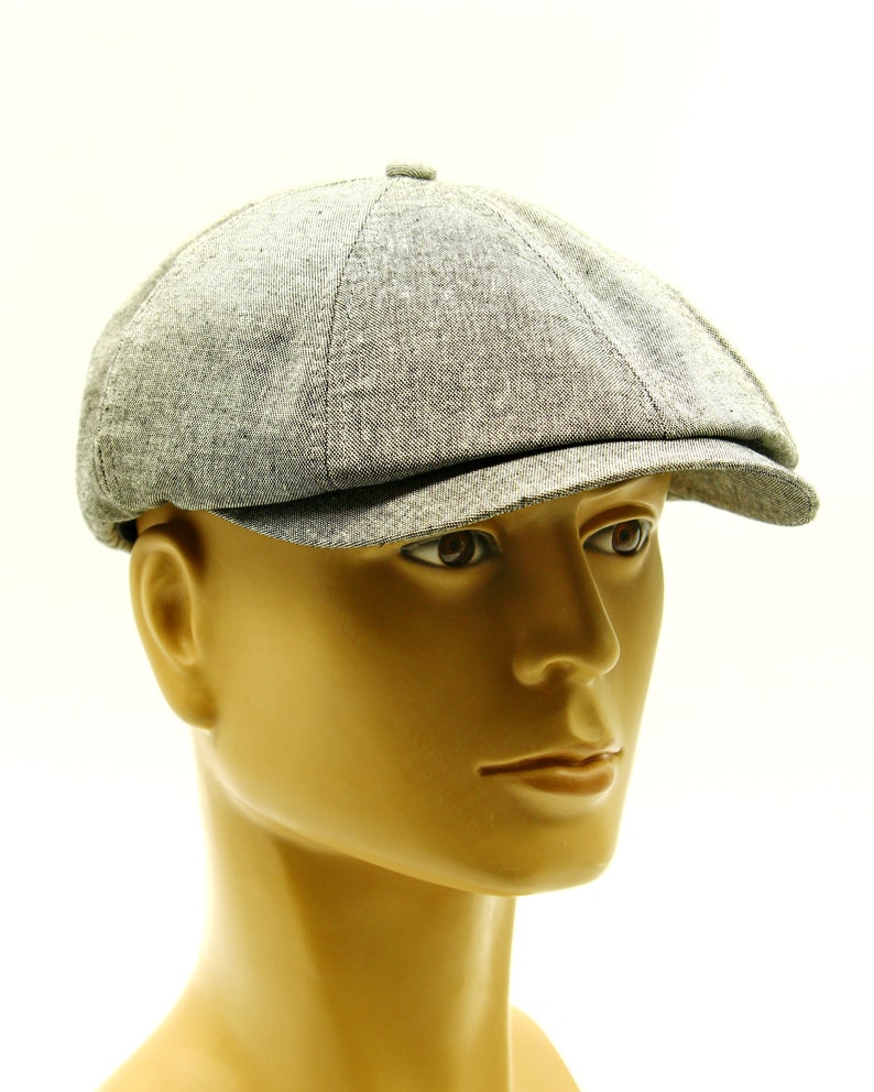 Summer Newsboy Grey Cap. - Etsy