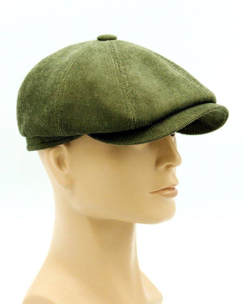 Velvet Olive Newsboy Cap Baker Boy Hat. - Etsy