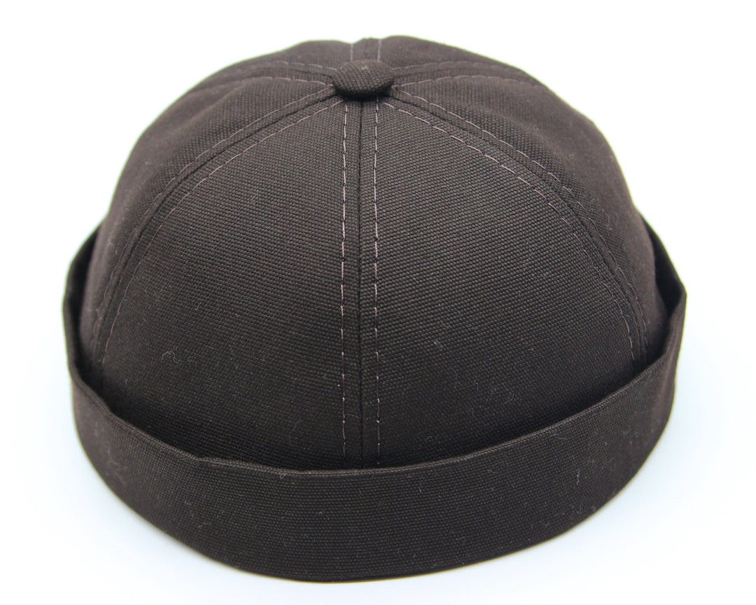 Mens Cap Docker Hat сotton Brown - Etsy