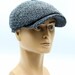 Men's Wool Tweed Newsboy Cap Grey. - Etsy