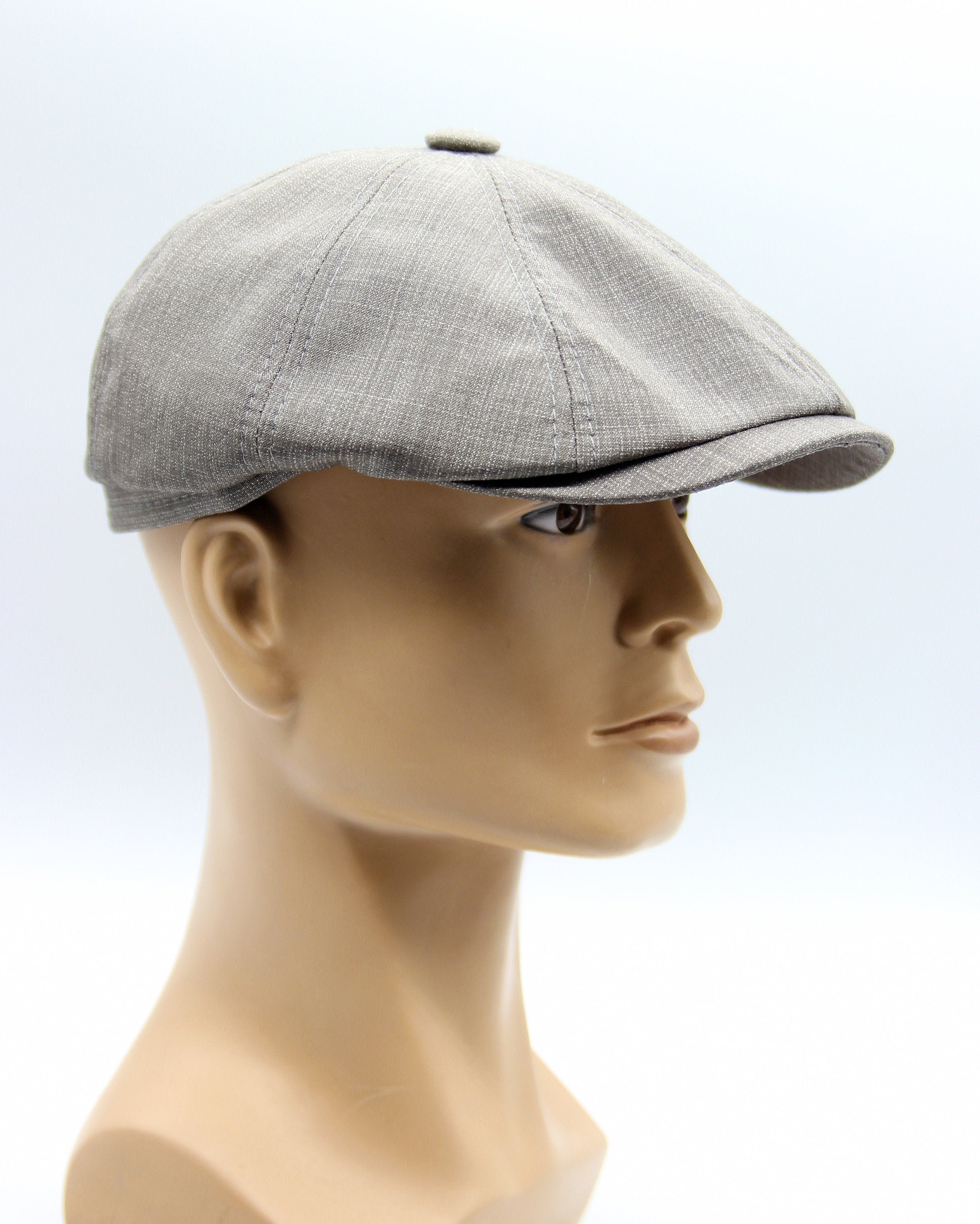 Summer Newsboy Hat Trendy Men's Cotton Cap - Etsy
