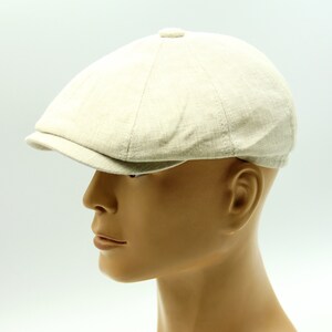 Men's Summer Linen Cap Beige. - Etsy
