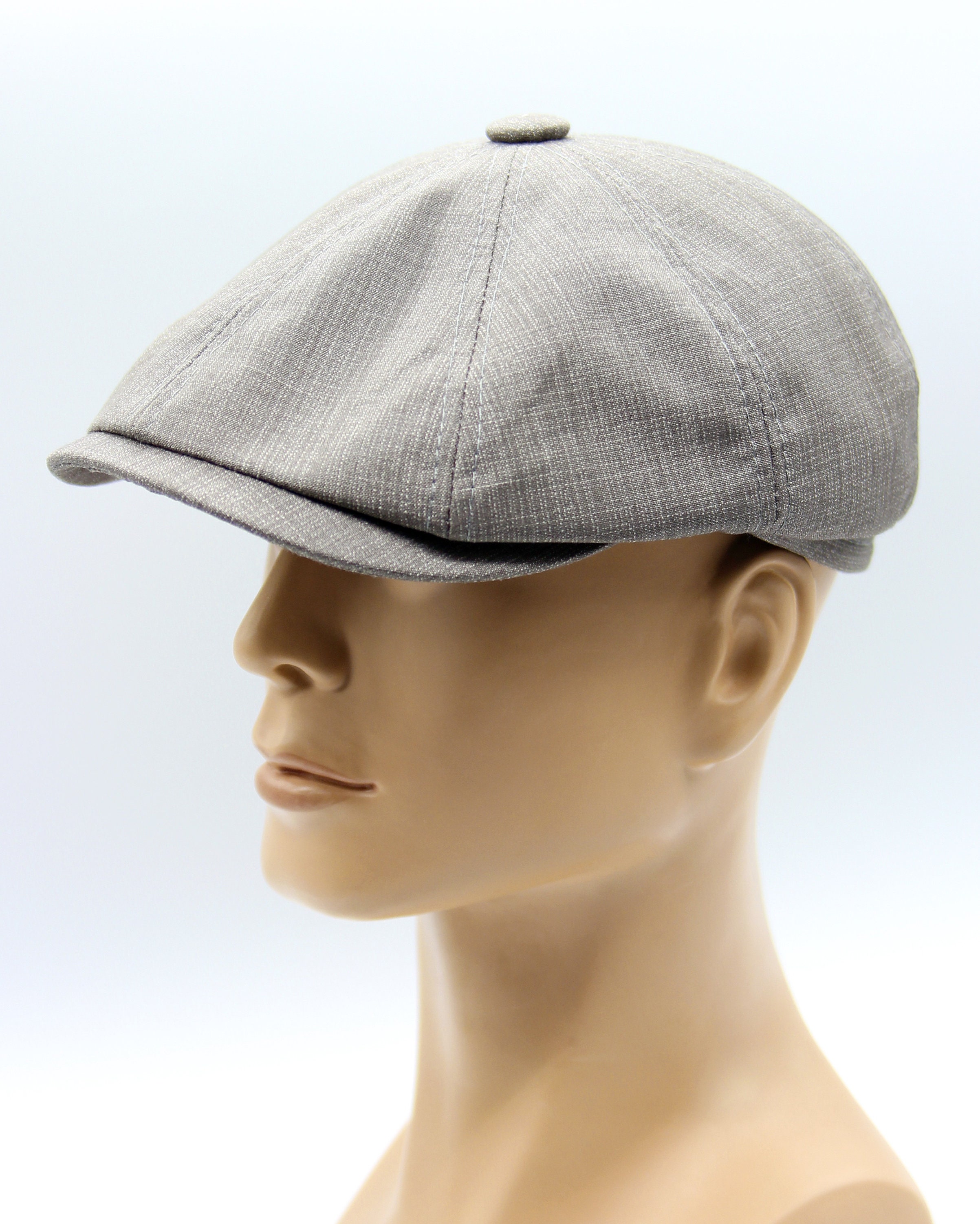 Summer Newsboy Hat Trendy Men's Cotton Cap - Etsy