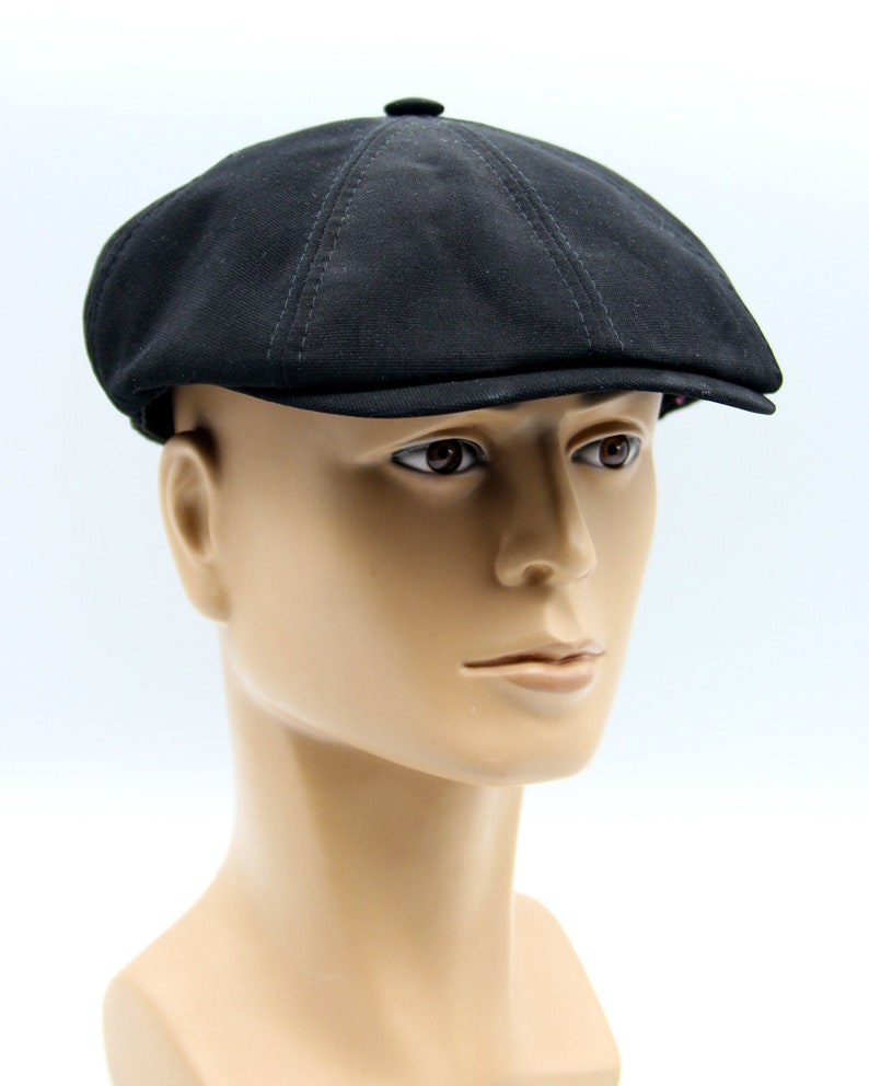 Black Summer Newsboy Cap: Lightweight Mens Hat - Etsy