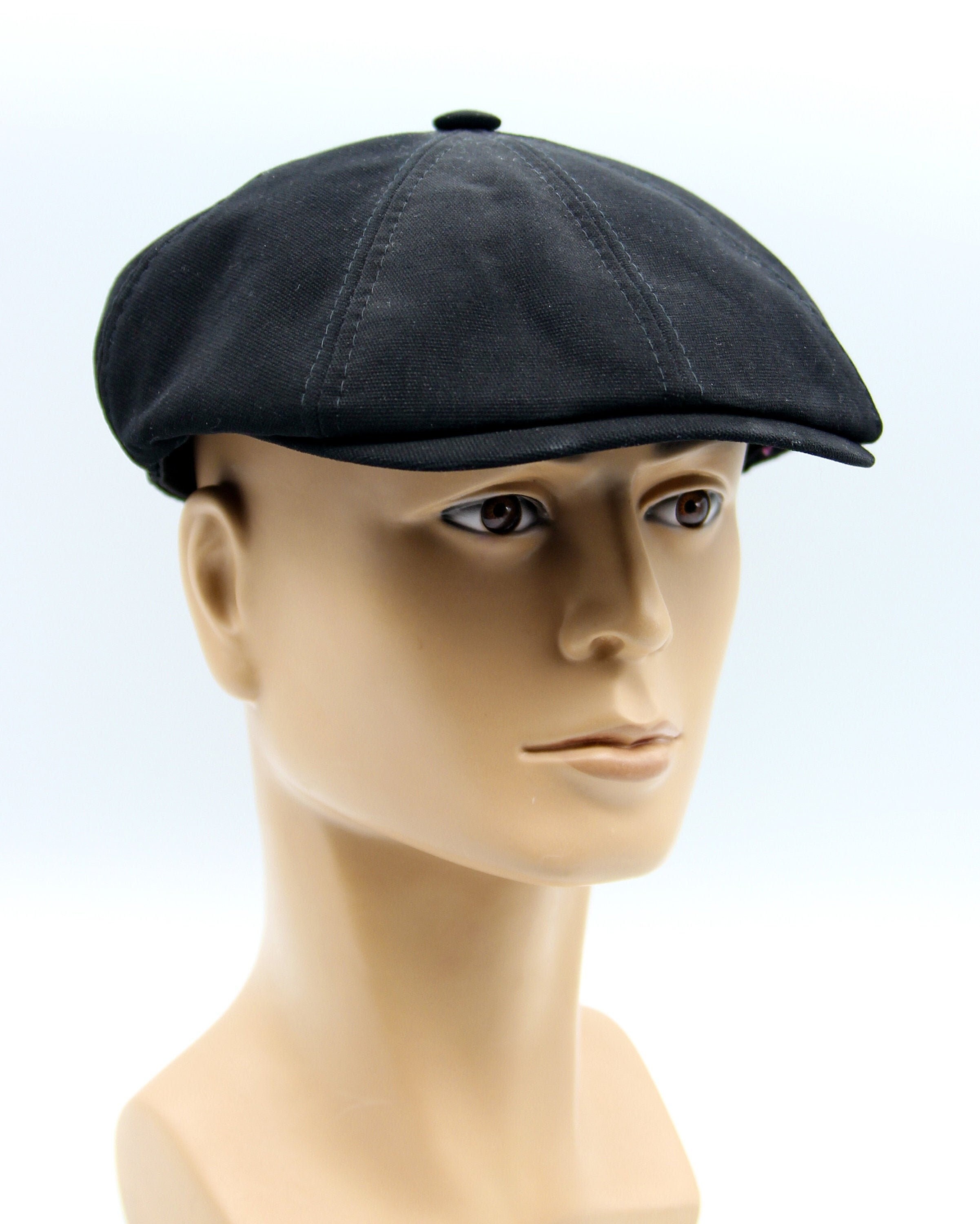 Summer News Boy Cap Mens Black. - Etsy