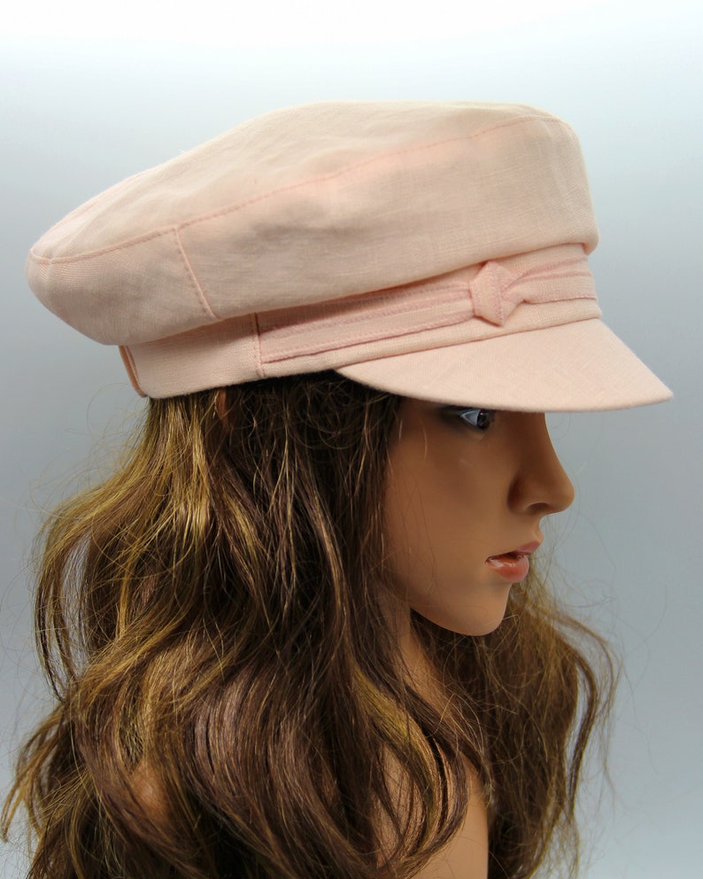 Linen Women's Breton Cap Summer Newsboy Cotton Hat Baker - Etsy