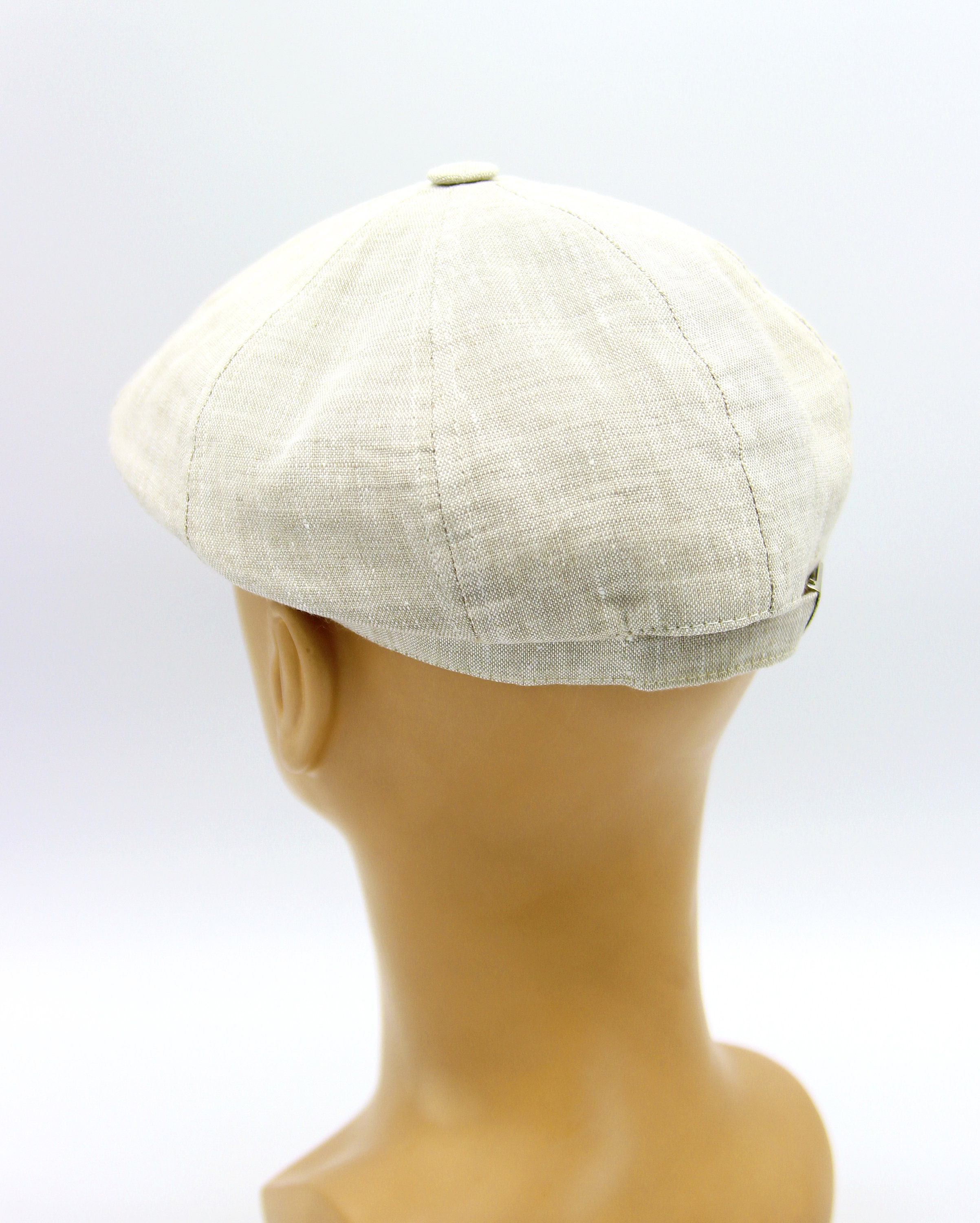 Summer Newsboy Hat Linen Cap Men. - Etsy