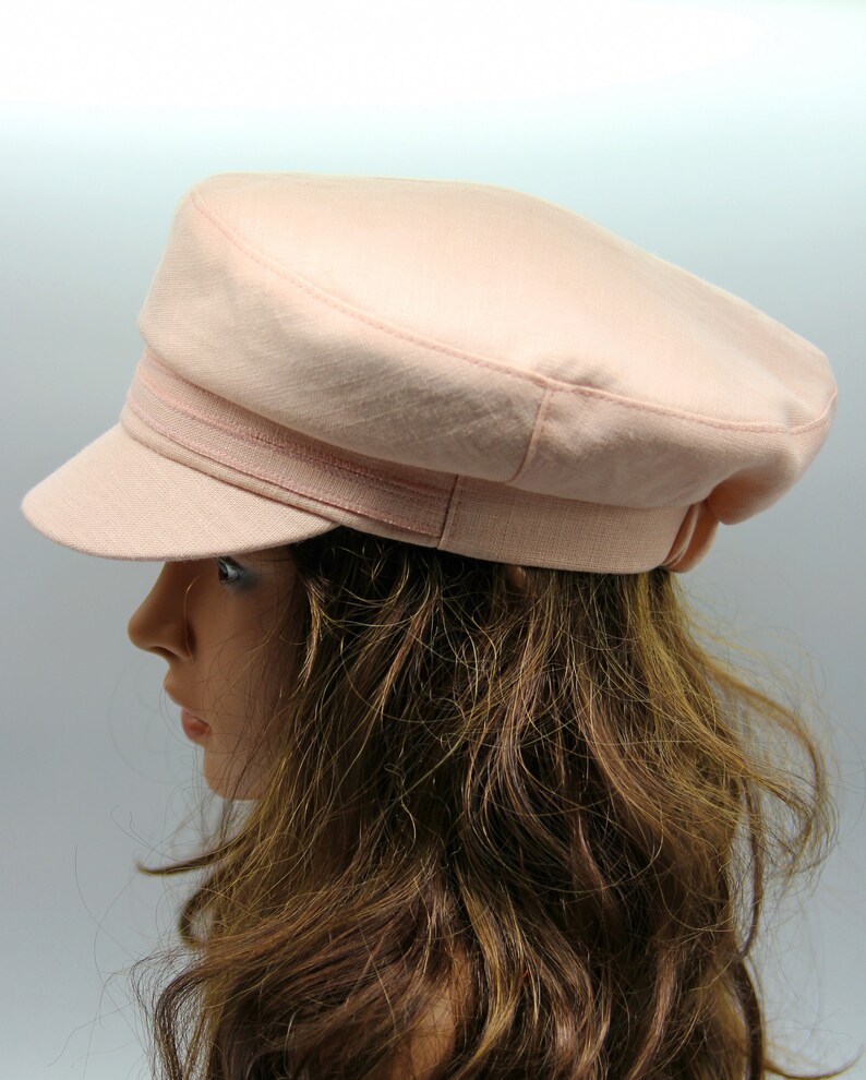 Linen Women's Breton Cap Summer Newsboy Cotton Hat Baker - Etsy