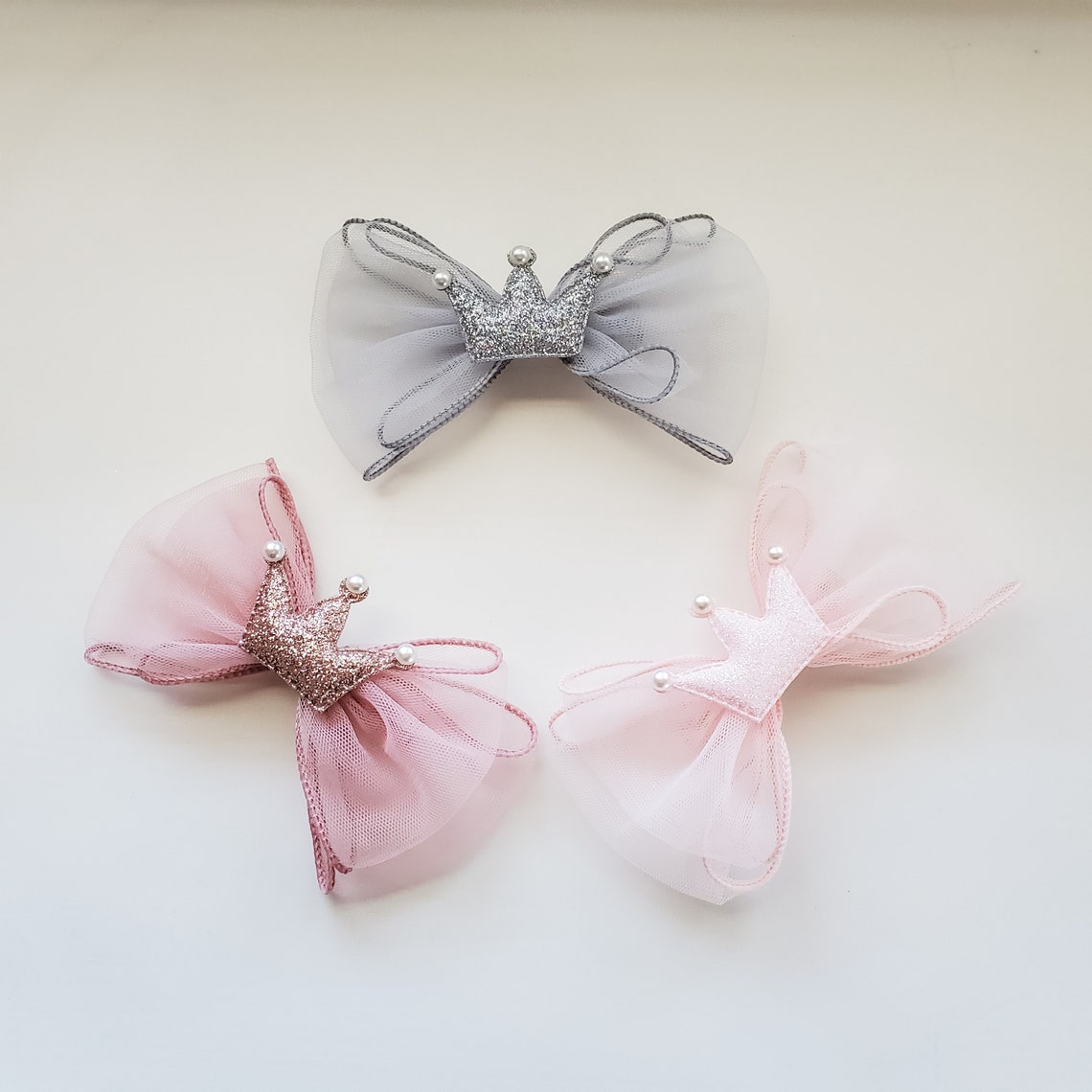 Glitter Crown Hair Clip - Etsy