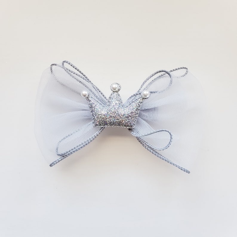 Glitter Crown Hair Clip - Etsy