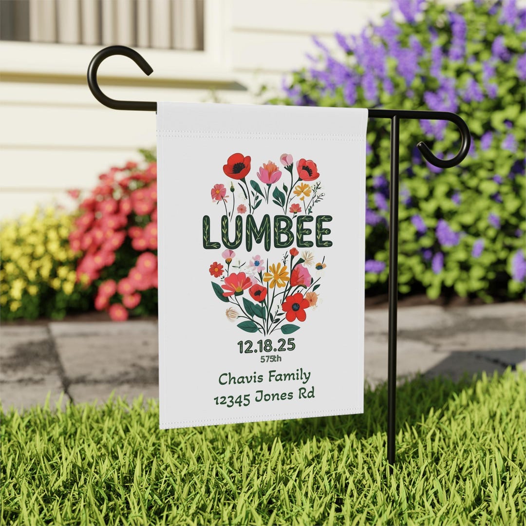 Personalized Lumbee Federal Recognition Floral Design Garden & House ...