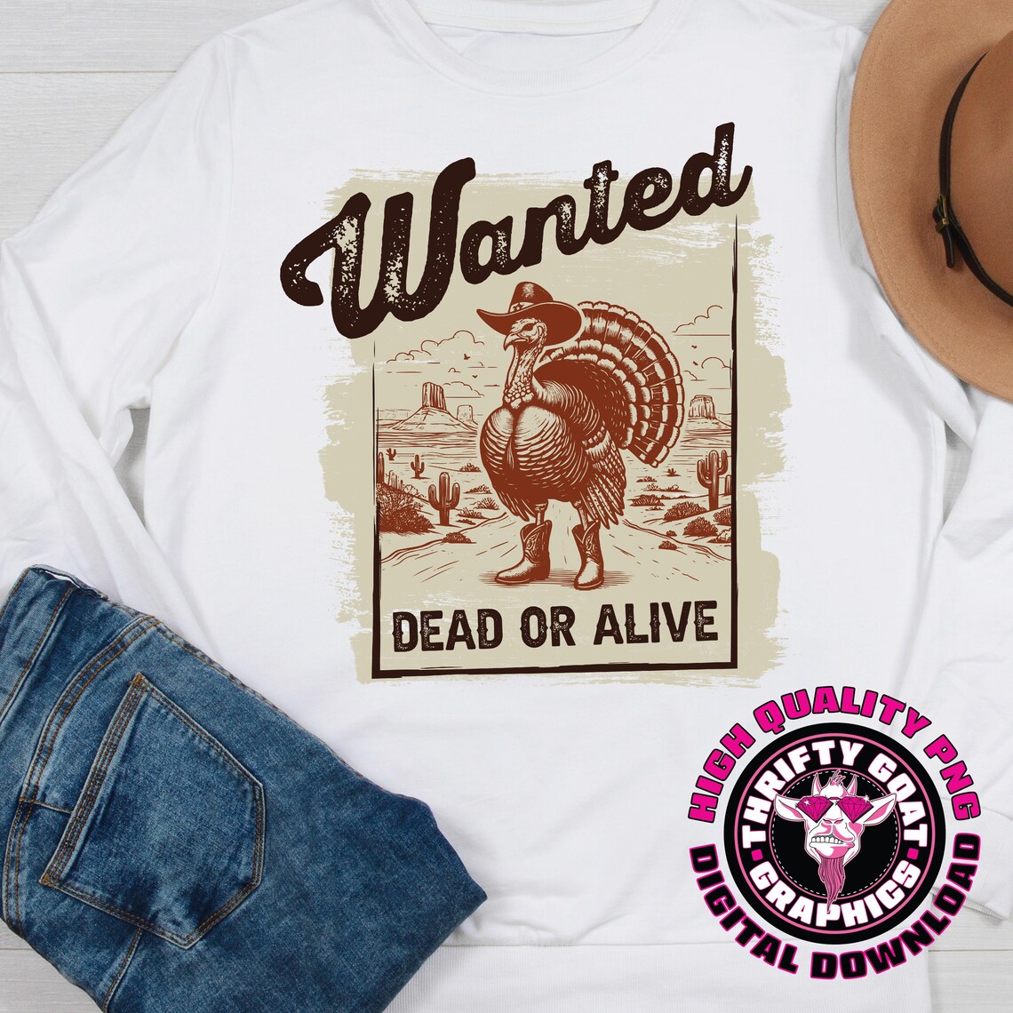 Wanted Turkey PNG, Western Thanksgiving, Turkey Hunter (digital ...