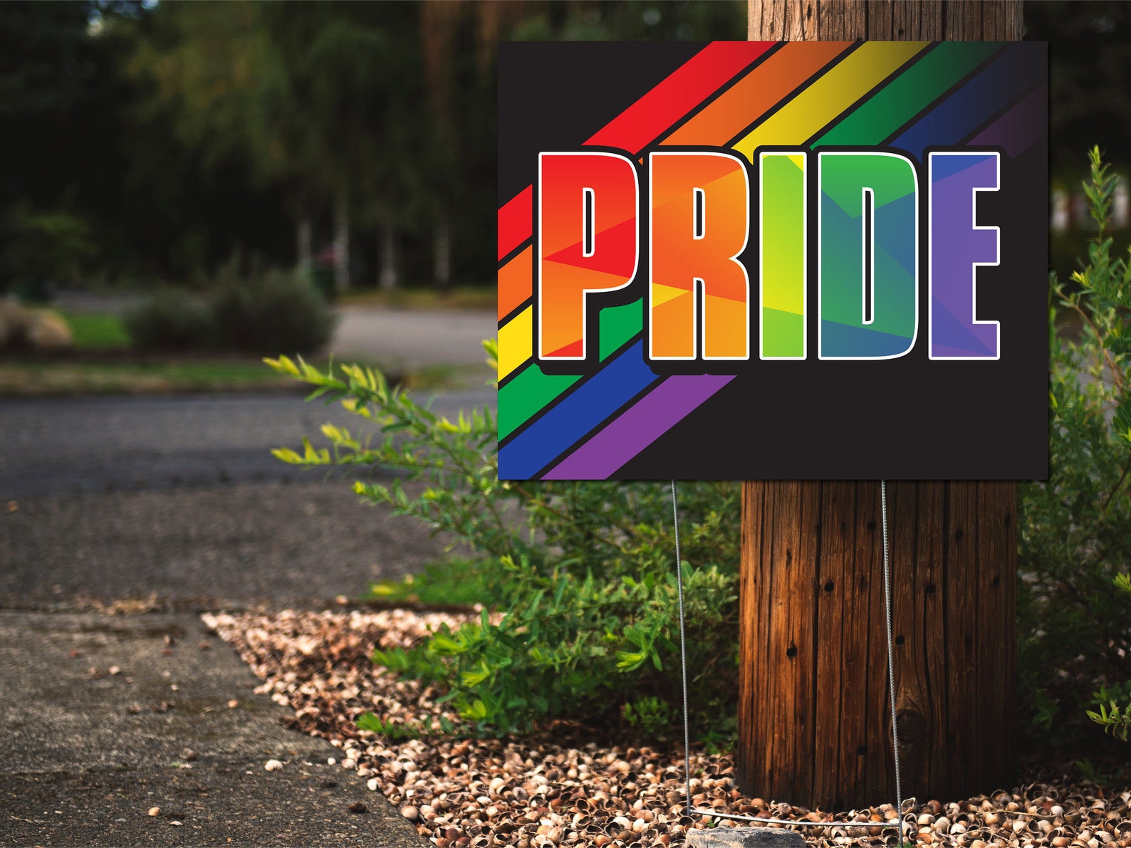 Pride Sign, LGBTQ Pride Sign, Pride Support Outdoor Lawn Sign, LGBTQ ...