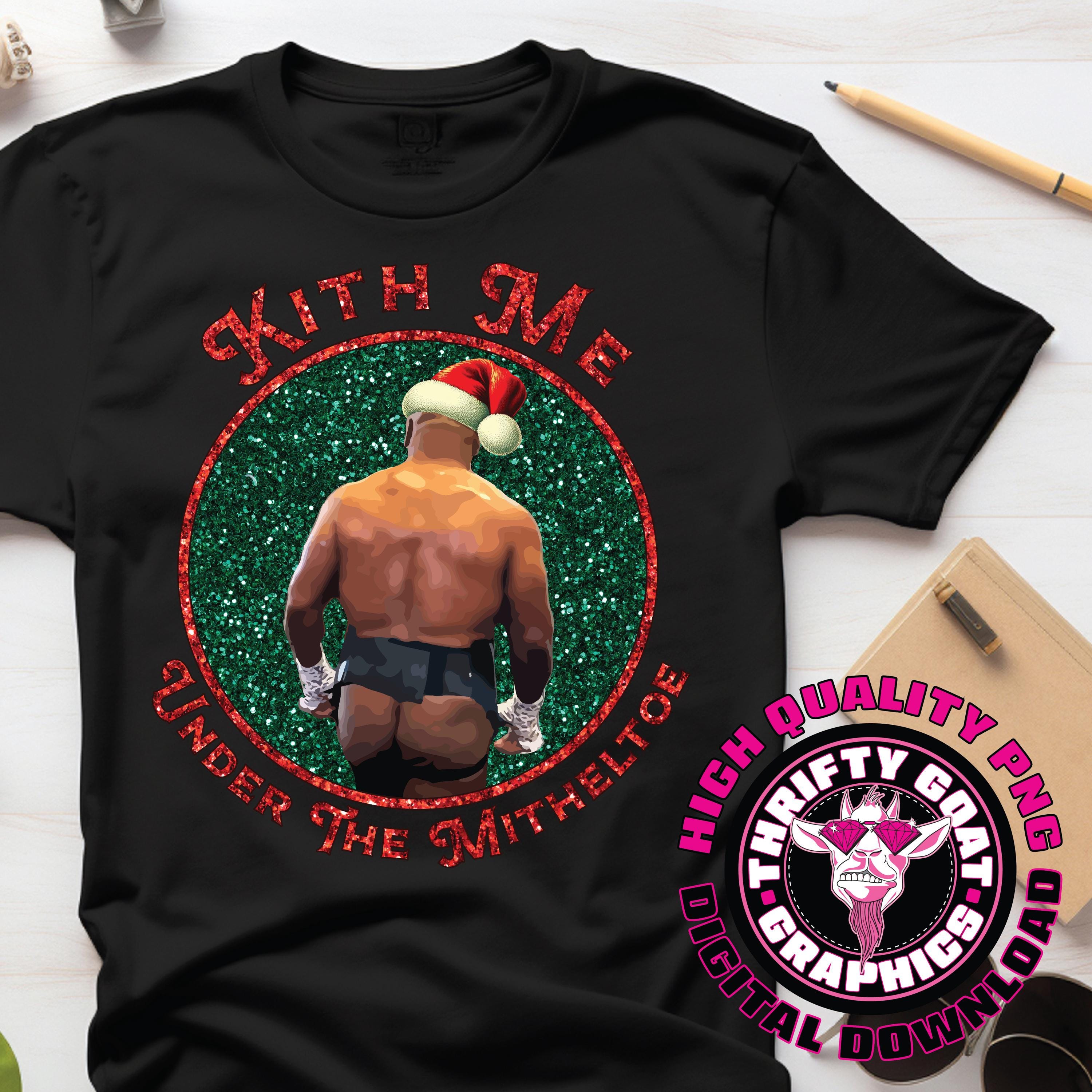 Mike Tyson Christmas PNG: Kiss Me Under the Mistletow (digital Download ...