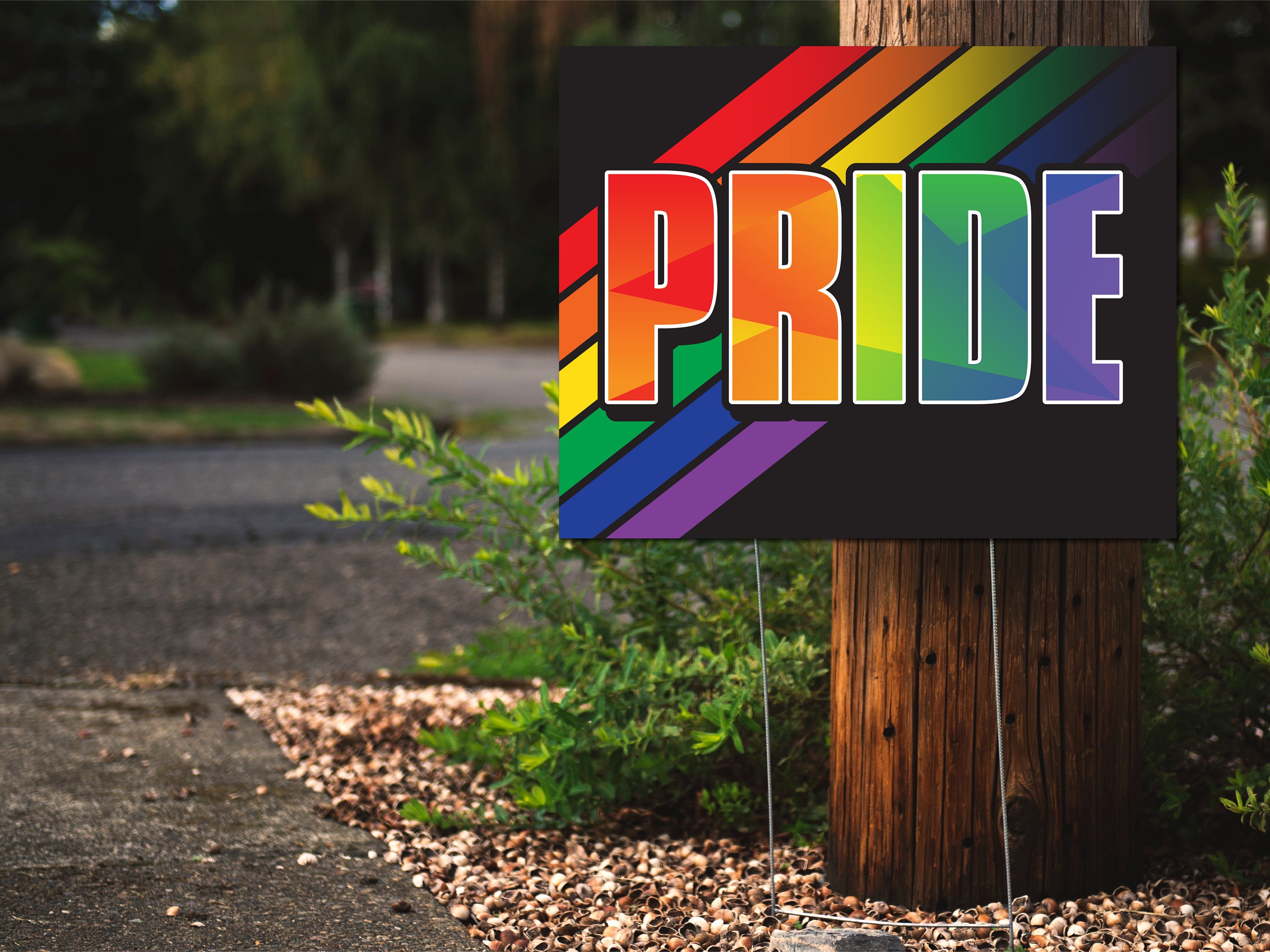 Pride Sign, LGBTQ Pride Sign, Pride Support Outdoor Lawn Sign, LGBTQ ...