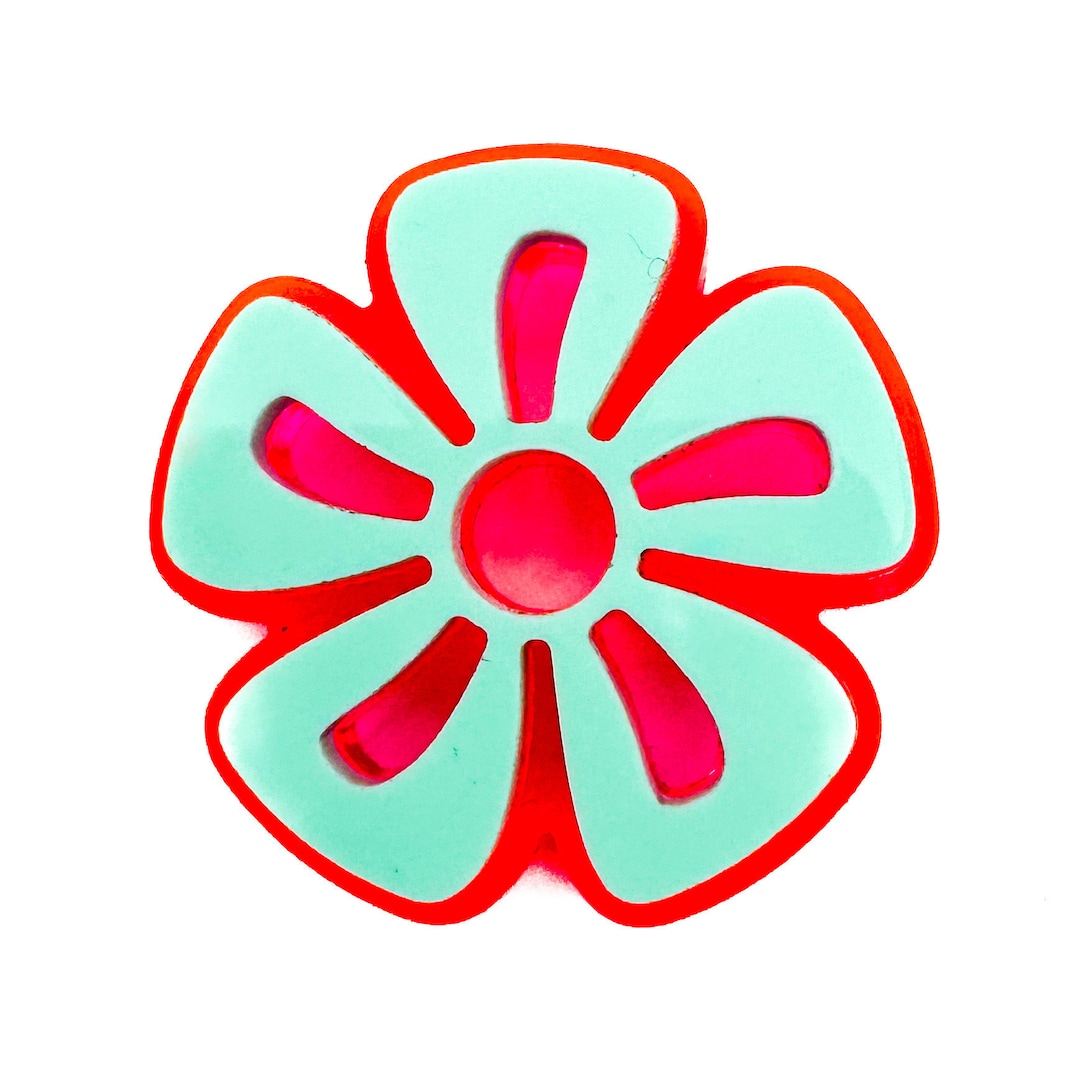 Mid Century Flower Stacked 45 RPM Record Adapter - Etsy