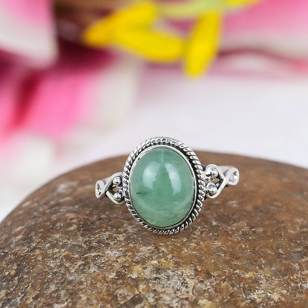 Aventurine Ring - Etsy