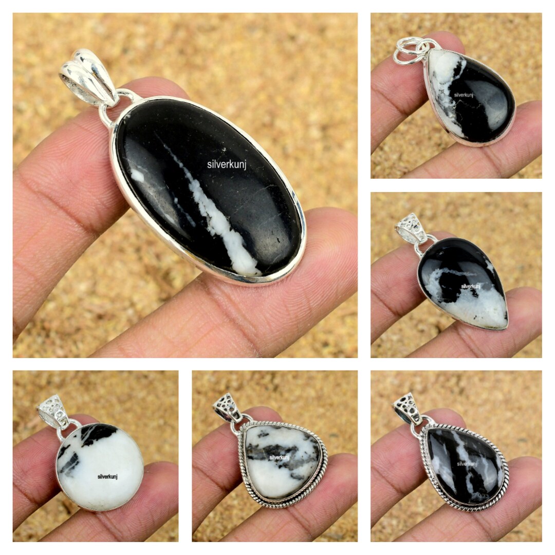 Navajo White Buffalo Turquoise Pendant, Buffalo Turquoise Sterling ...