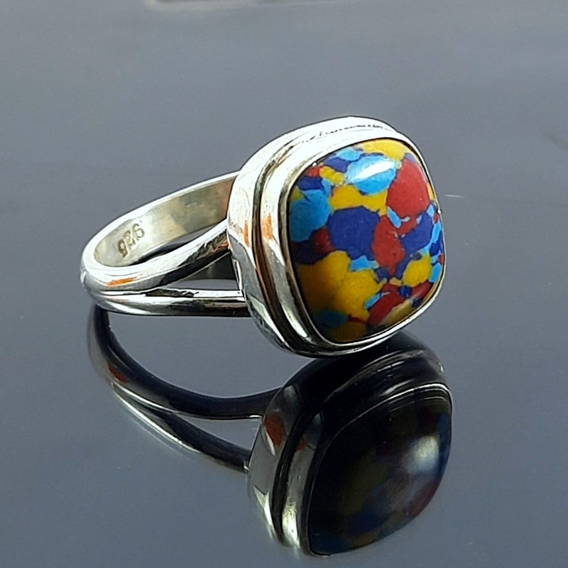 Yellow Turquoise Ring - Etsy