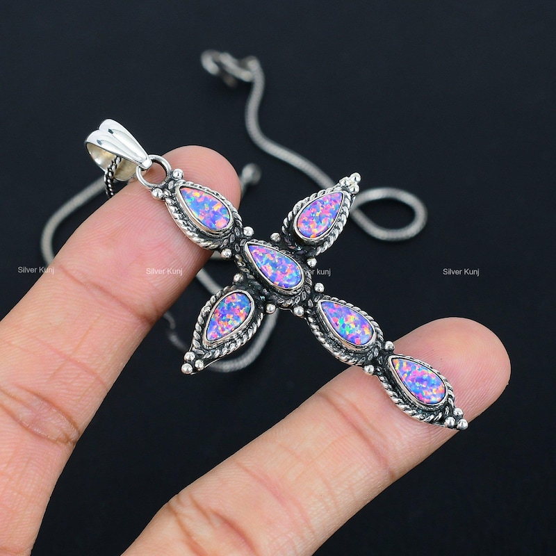 Boho Cross Pendant - Etsy