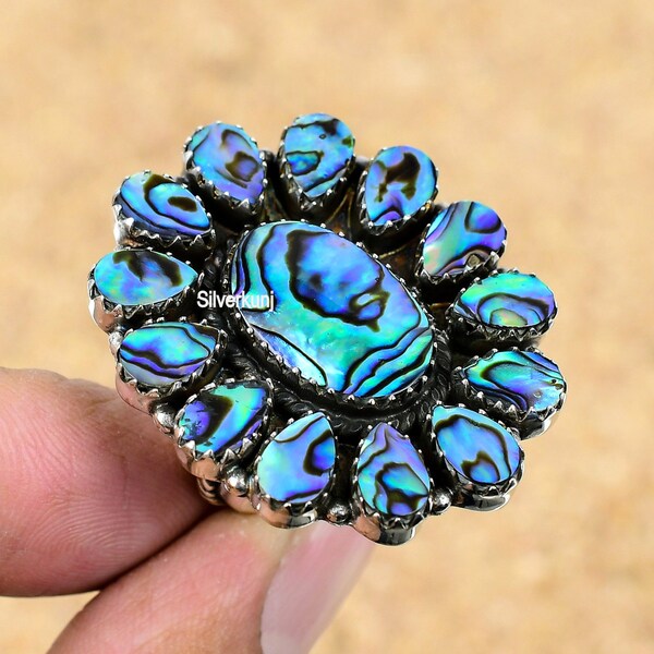 Abalone Shell Ring - Etsy