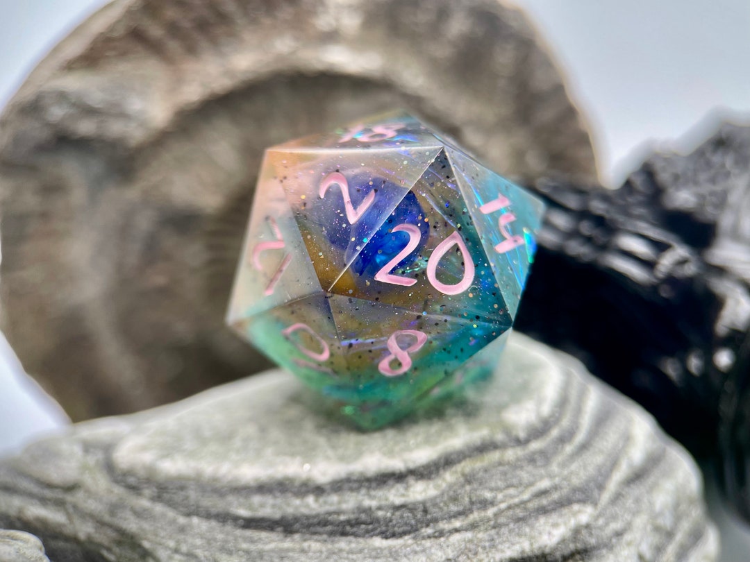 Galaxy Pink D20 20 Sided Dice, RPG D&D, Dungeons and Dragons ...