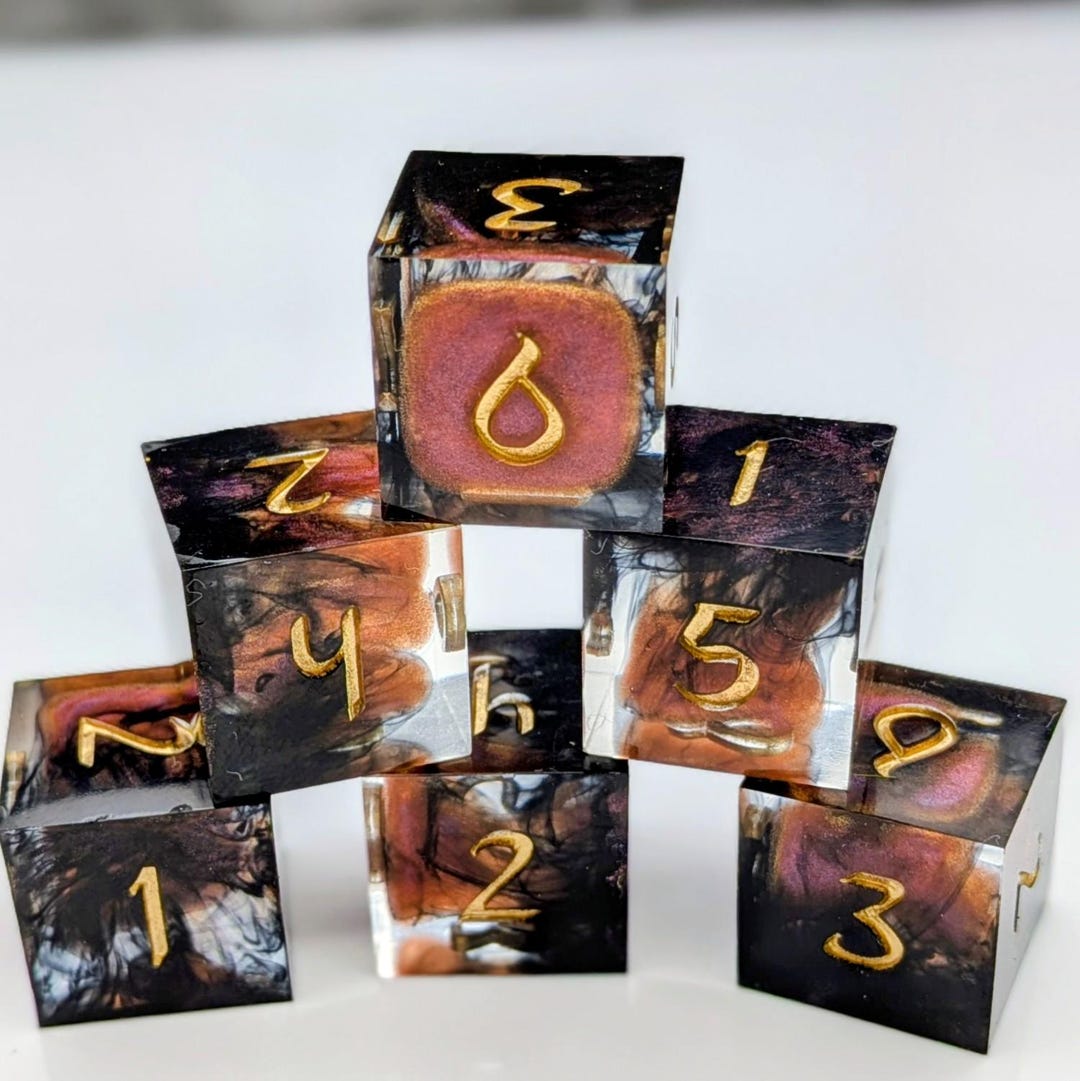 Choking Smoke - D6 Set Sharp Edge Dice Set RPG D&D, Dungeons and ...