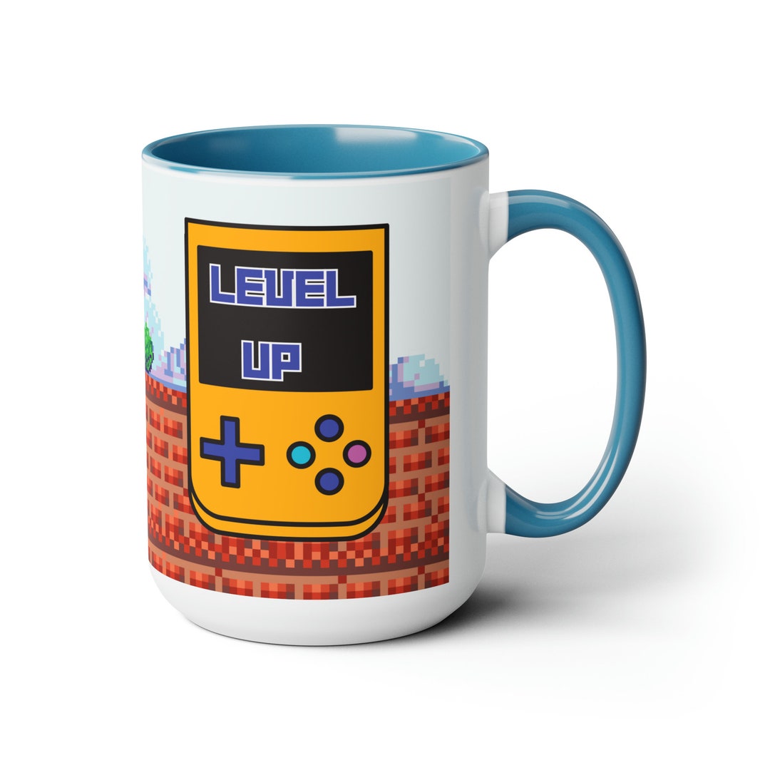 Level up Retro Gaming Mug Level up Your Game Subconscious - Etsy