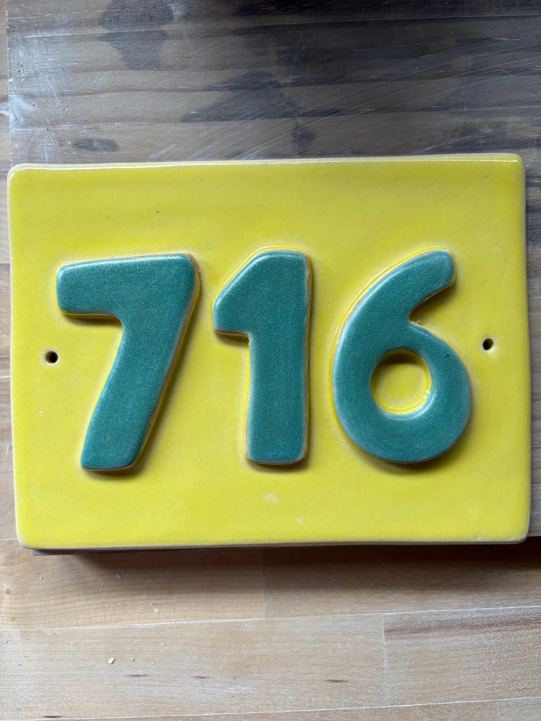 Ceramic Tile , Tile With Number, House Sign, Number , Custom Made Tile ...