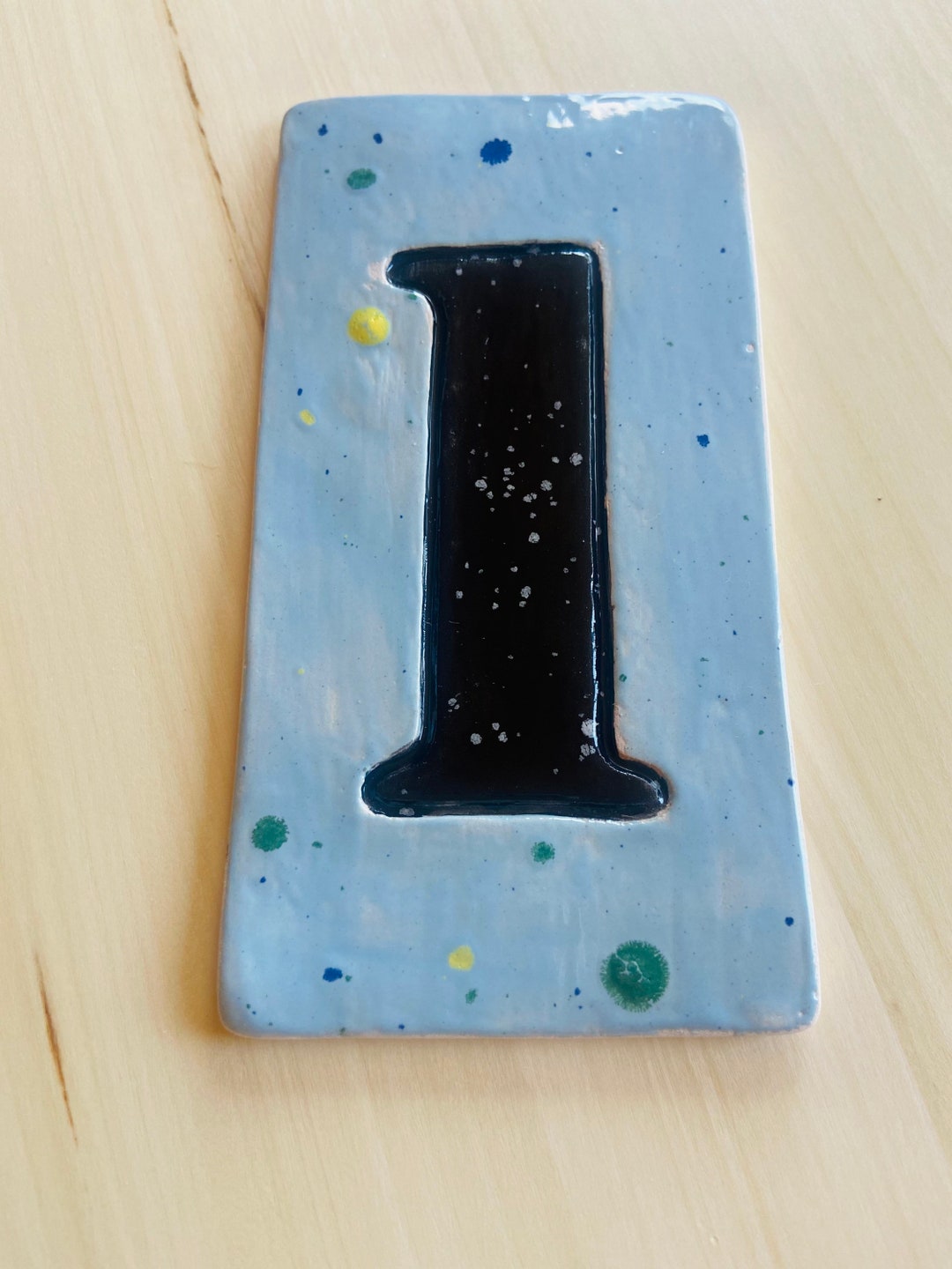 House Number, Ceramic House Number, Ceramic Number One, House Number ...