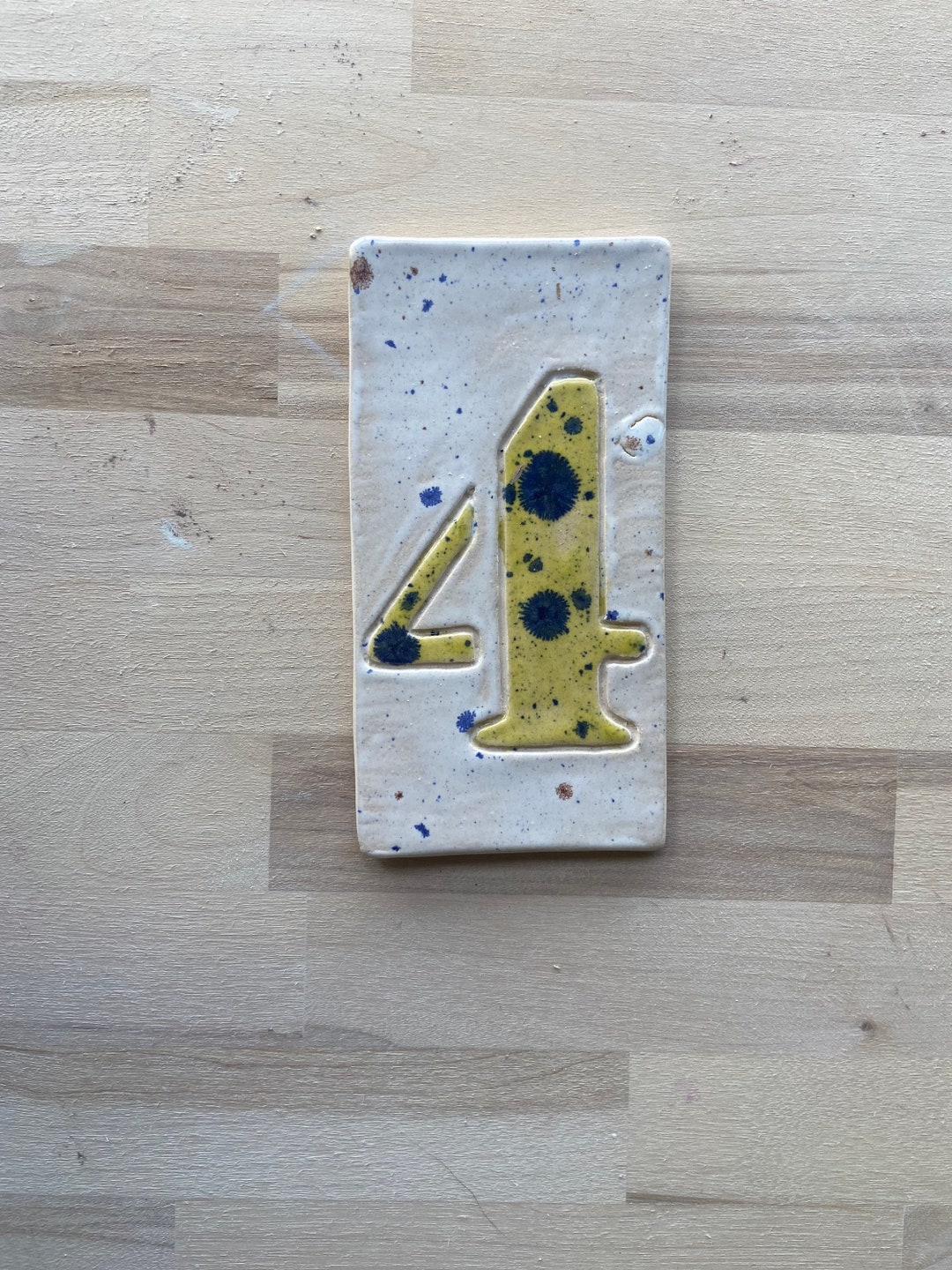 Wall Tile, Tile With Number, House Number, Ceramic House Number, Number ...