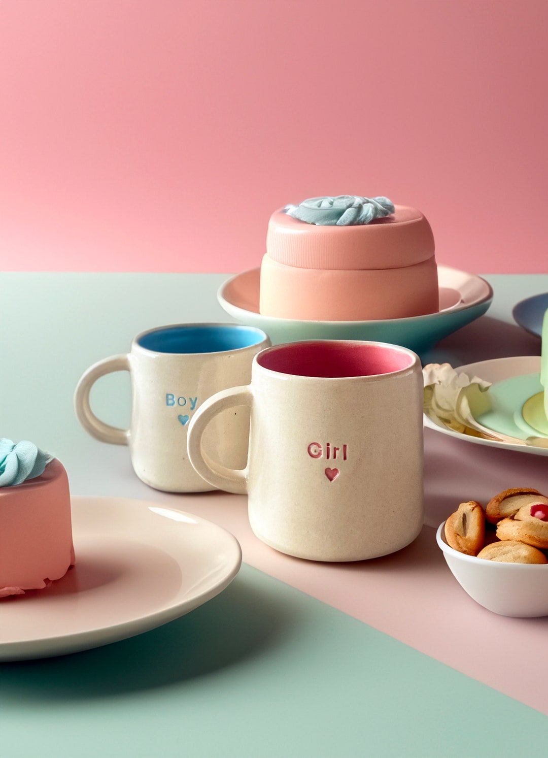Gender Reveal Mug, Baby Shower Mug, Baby Shower Pink Gift, Baby Girl ...