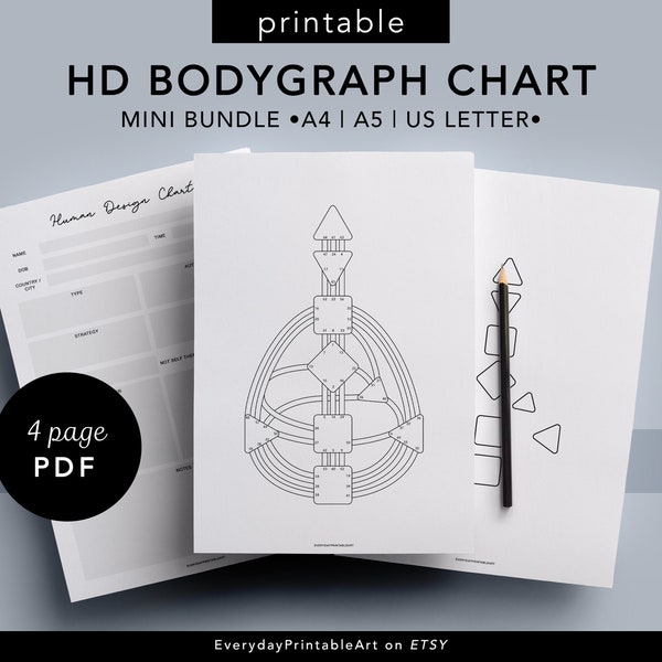 Human Design Chart Printable - Etsy
